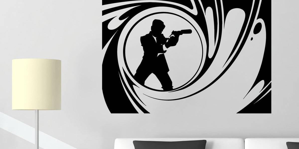 Vinyl Wall Decal Agent 007 Spy James Bond Hero Of Film Stickers (2951i ...