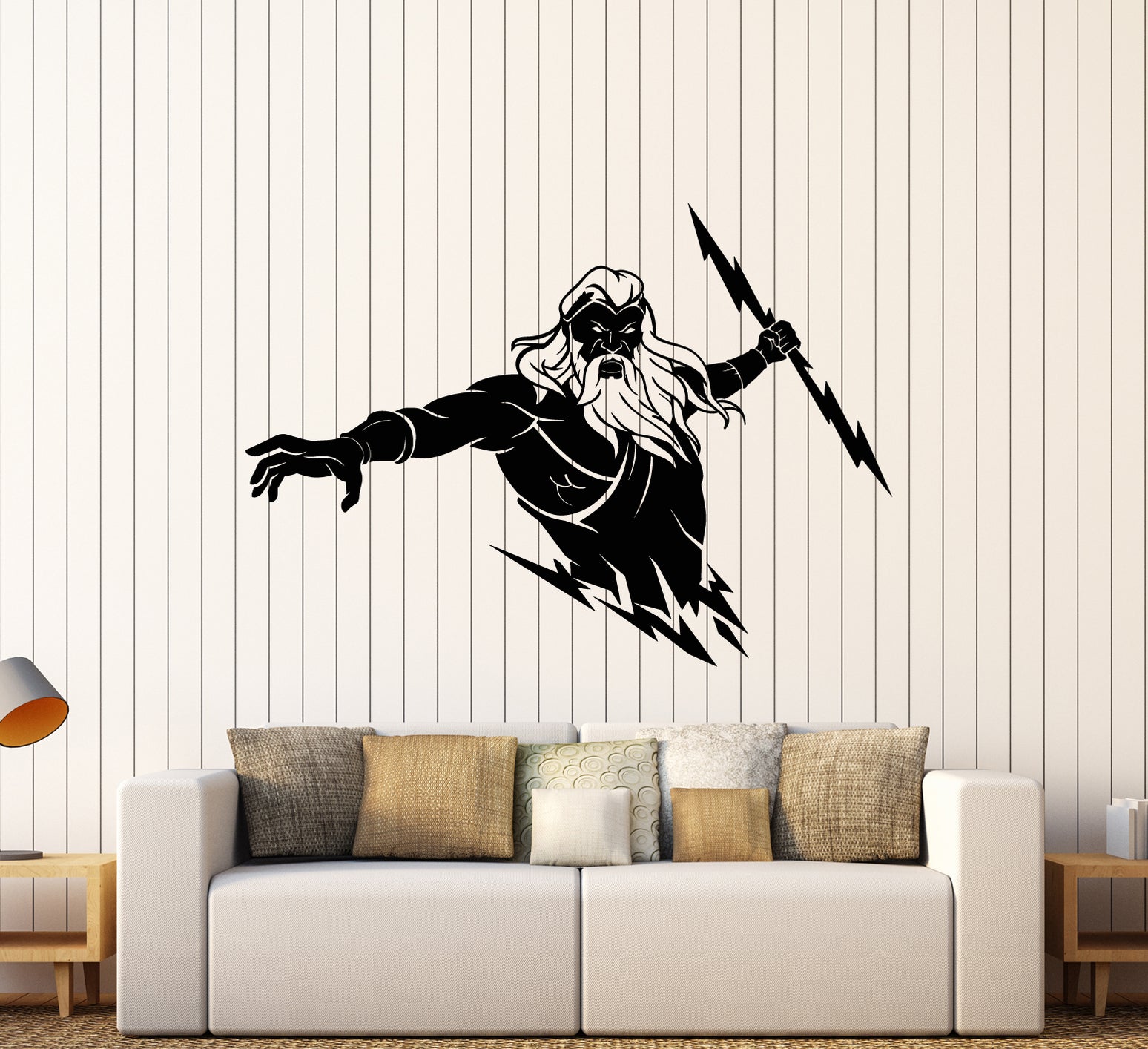 Zeus Ancient Greece Mythology God Vinyl Wall Lightning Sticker (3427ig ...