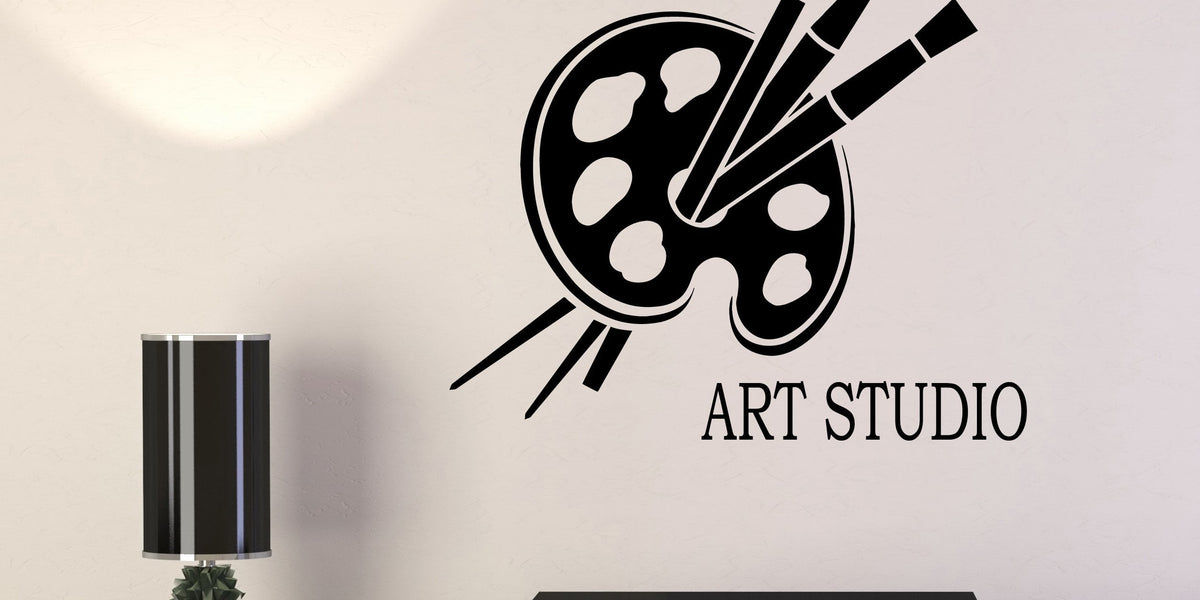 Vinyl Wall Decal Art Studio Logotype Signboard For Painter Stickers (2 ...