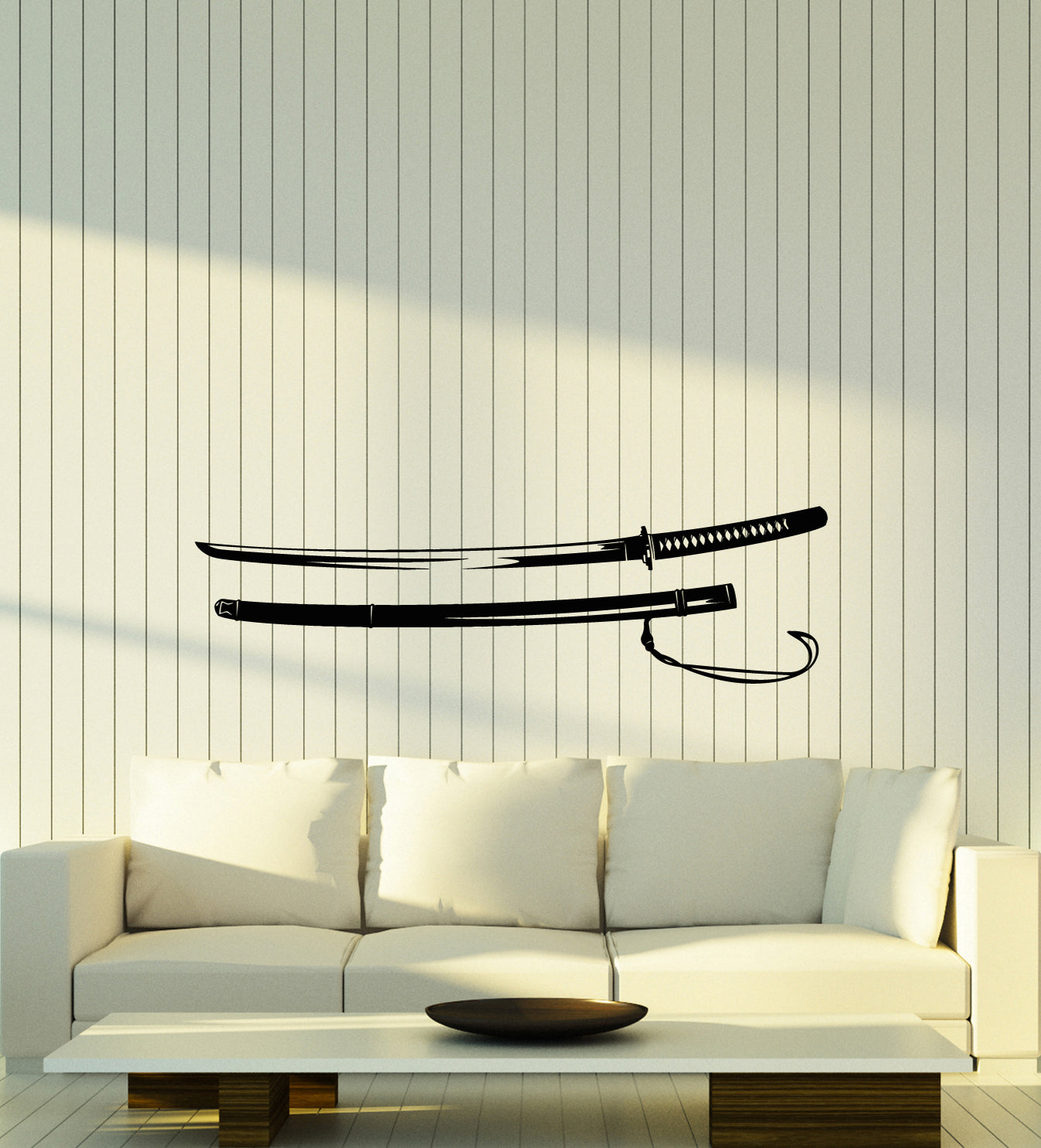 Vinyl Wall Decal Samurai Asian Japanese Sword Katana Stickers (3970ig ...