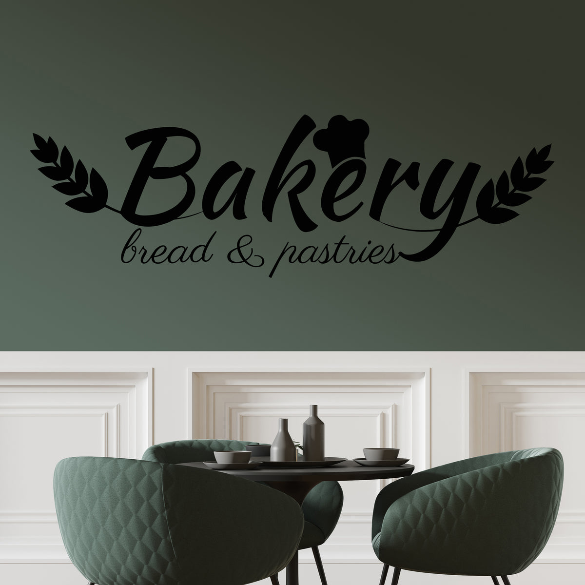 Vinyl Wall Decal Bakery Words Bakeshop Bread And Pastries Logo Sticker ...