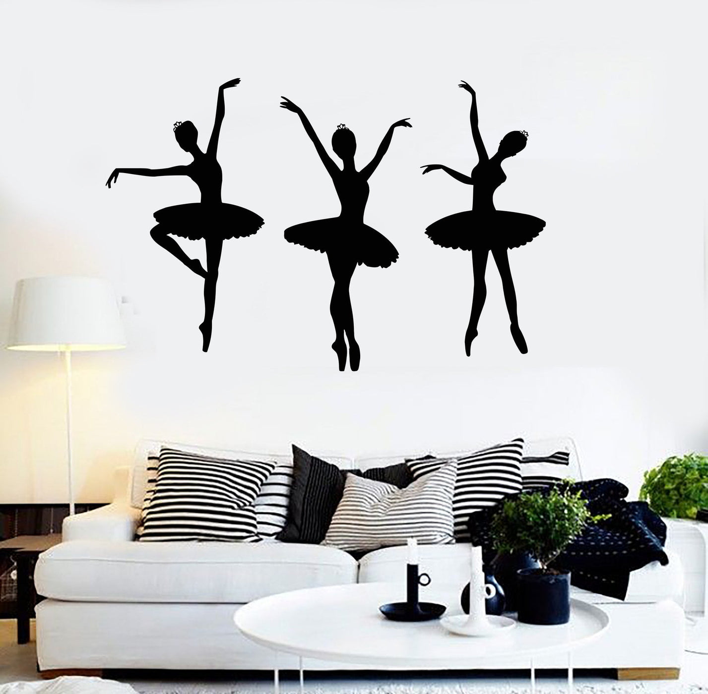 Vinyl Wall Decal Ballerina Ballet Dancers Dance Room Stickers Unique G ...
