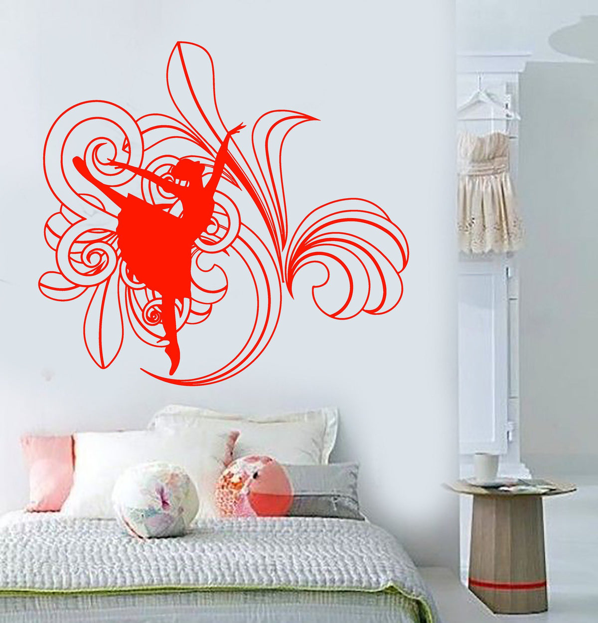Vinyl Wall Decal Ballerina Ballet Dancer Studio School Art Decor Stick ...