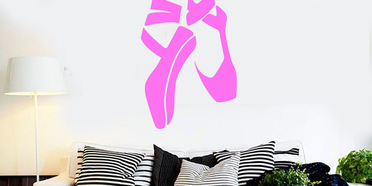 Vinyl Wall Decal Ballet Dance Studio Shoes Stickers Mural Unique Gift ...