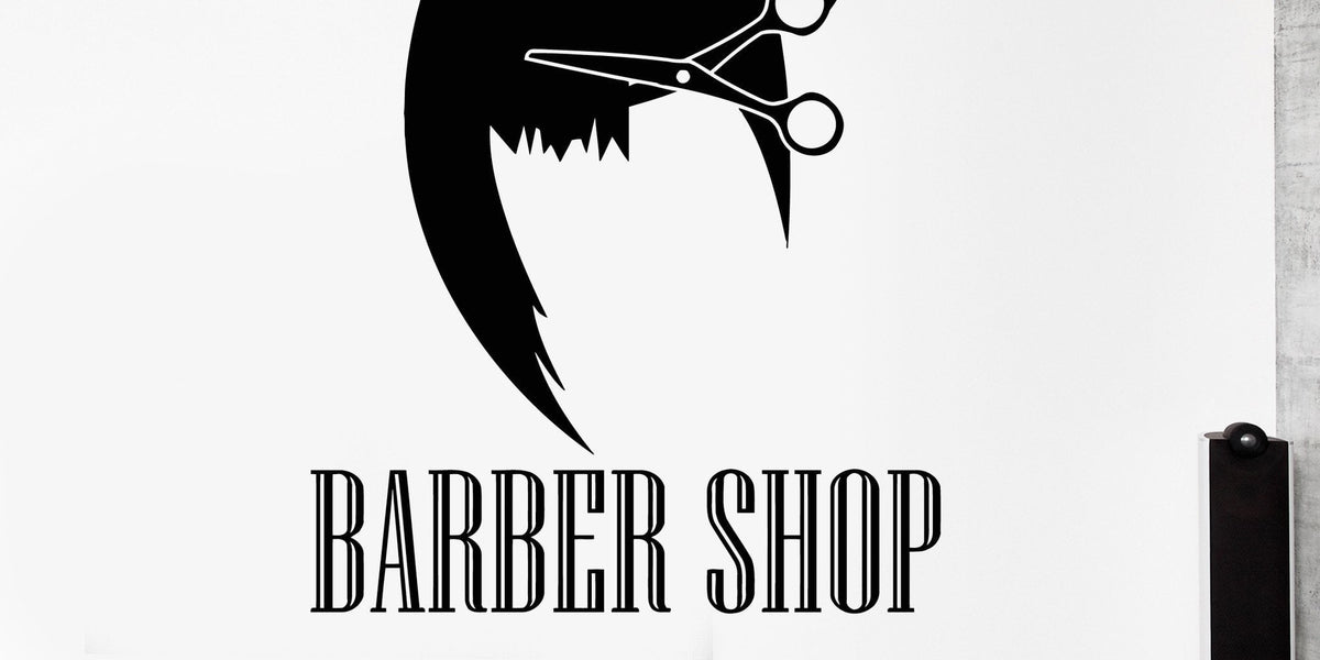 Vinyl Wall Decal Barber Shop Hair Salon Hairdresser Stylist Stickers U ...