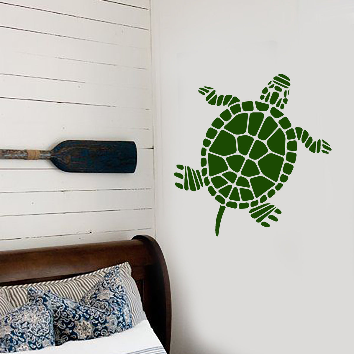 Vinyl Wall Decal Abstract Beach Style Land Turtle Animal Stickers (292 ...