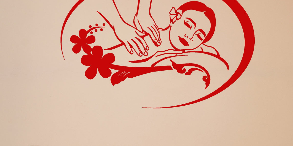 Vinyl Wall Decal Massage Spa Center Beauty Health Salon Stickers Uniqu ...