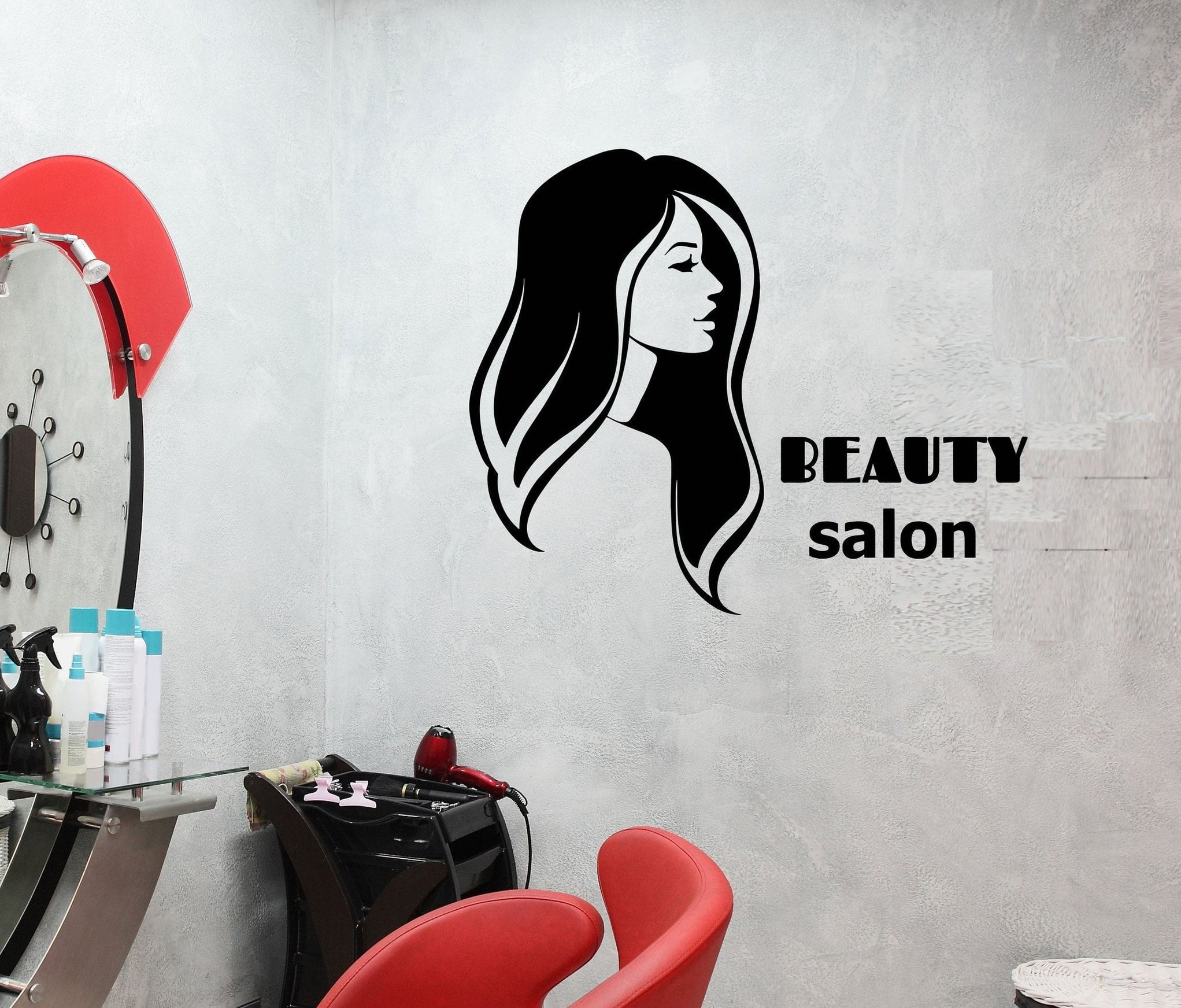 Vinyl Wall Decal Beauty Salon Spa Woman Girl Style Stickers Unique Gif ...