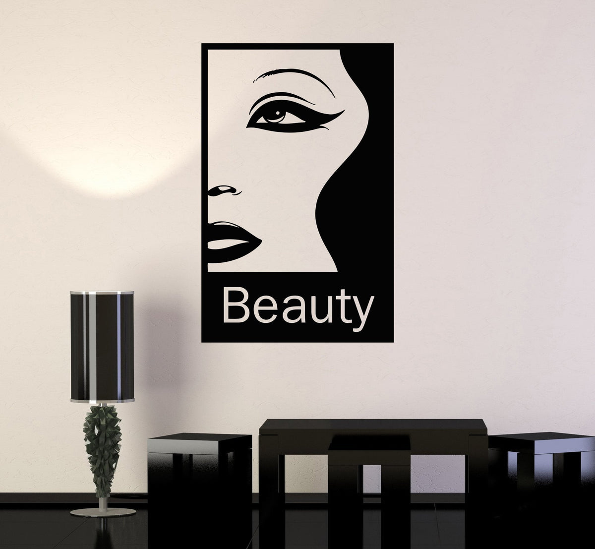 Vinyl Wall Decal Beauty Hair Salon Woman Fashion Style Girl Stickers U ...