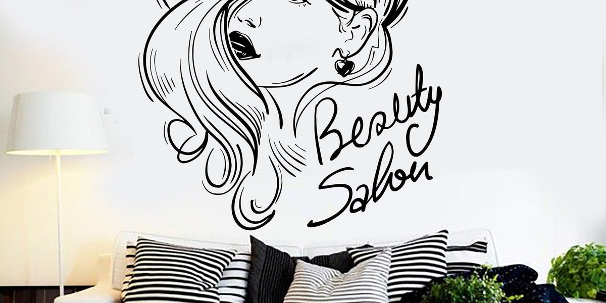 Vinyl Wall Decal Beauty Salon Shop Woman Spa Salon Stickers Unique Gif ...