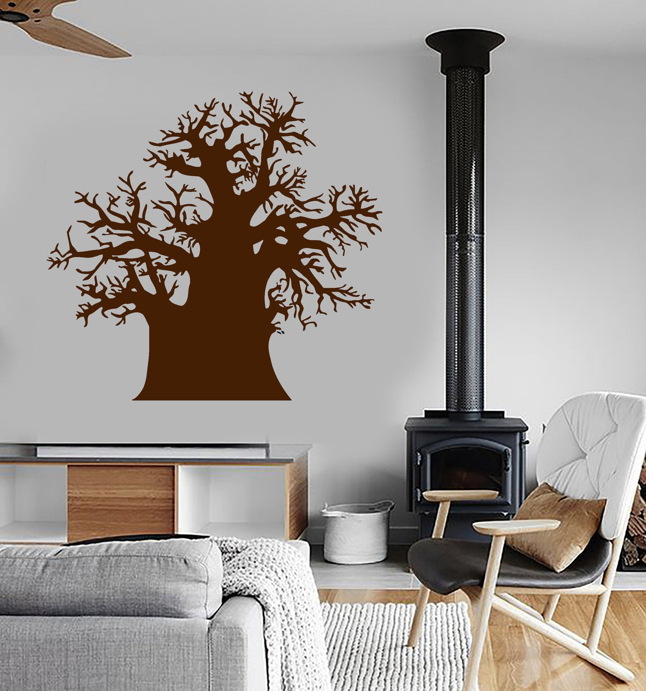 Wall Stickers Vinyl Decal Baobab Tree Africa Nature Decor Mural Unique ...