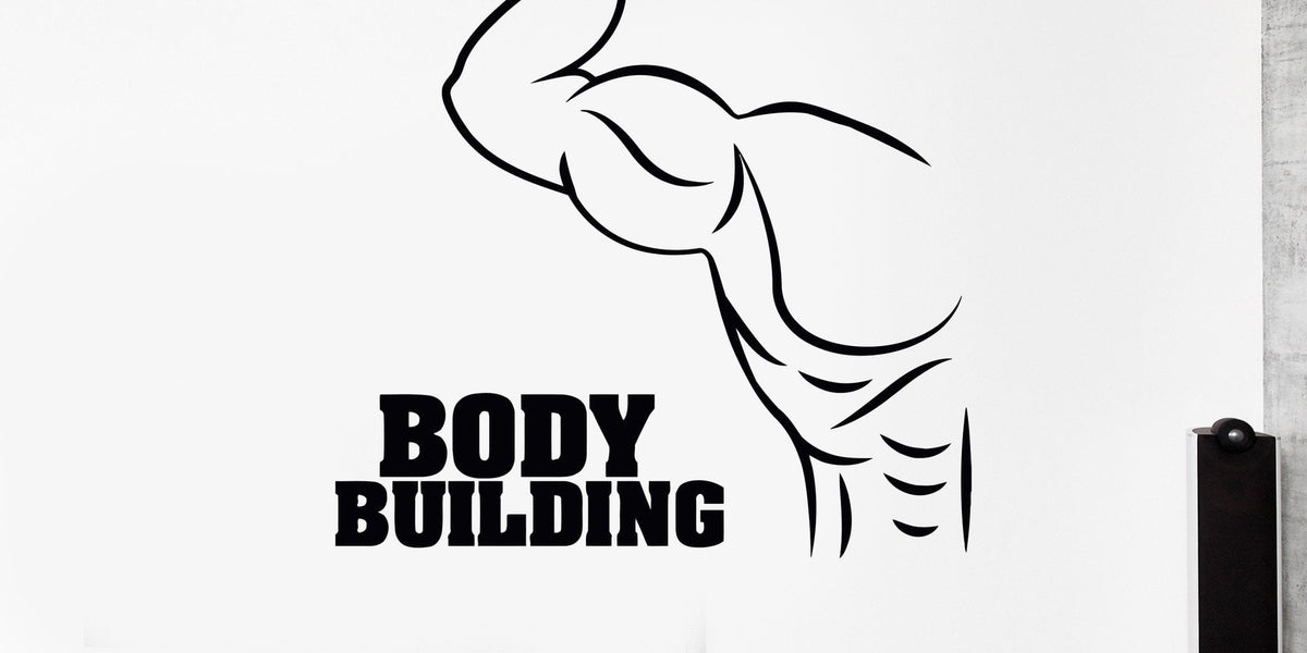 Vinyl Wall Decal Bodybuilding Gym Fitness Club Stickers Unique Gift (5 ...
