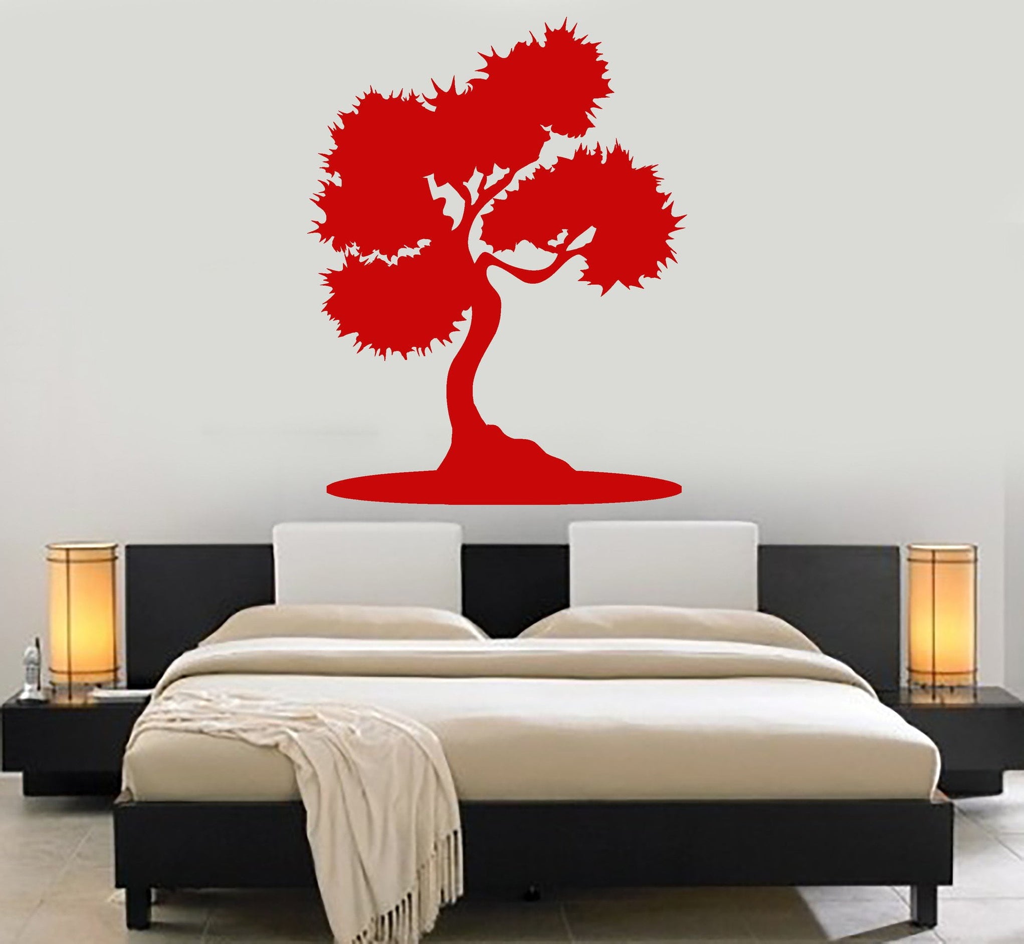 Vinyl Wall Decal Bonsai Tree Asian Style Room Stickers Mural Unique Gi ...