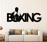 Vinyl Wall Decal Sport Boxer Boxing Gym Fighter Fight Stickers Unique ...