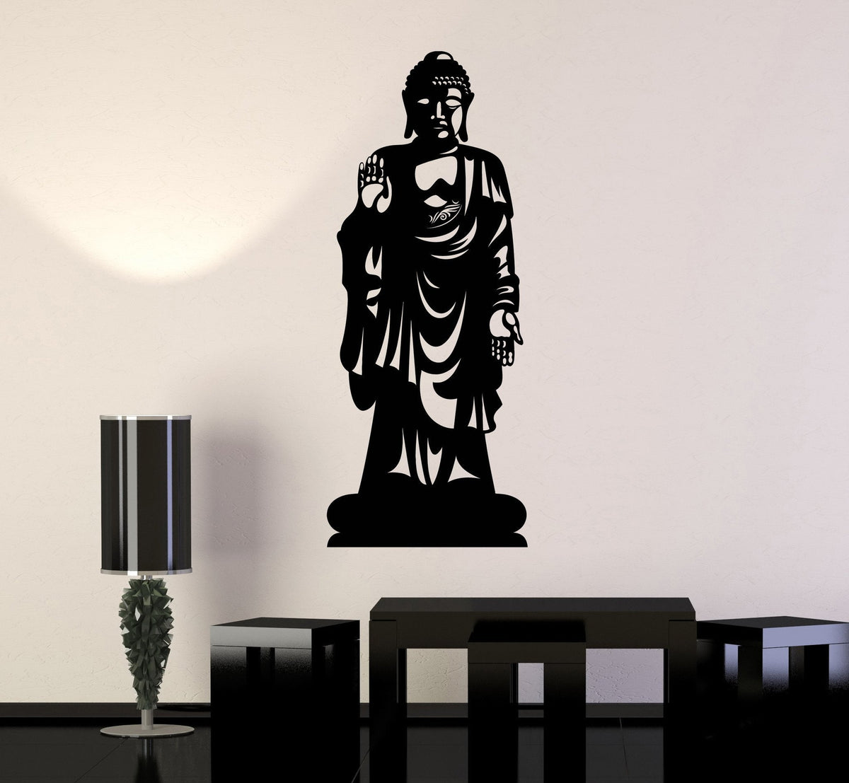 Vinyl Wall Decal Buddha Statue Buddhism Decor Stickers Mural Unique Gi ...