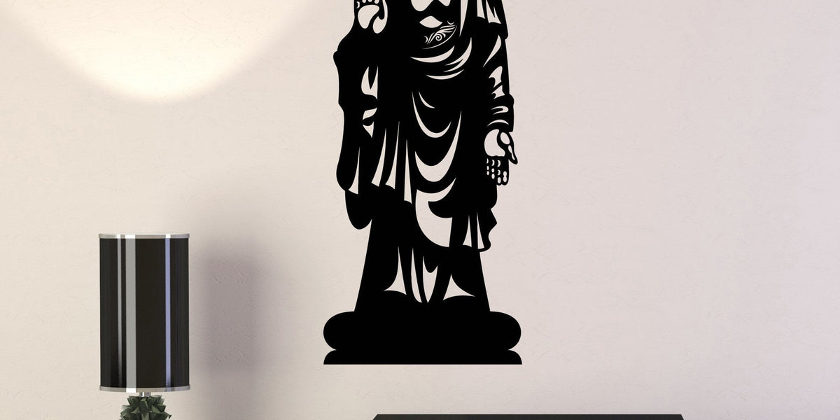 Vinyl Wall Decal Buddha Statue Buddhism Decor Stickers Mural Unique Gi ...