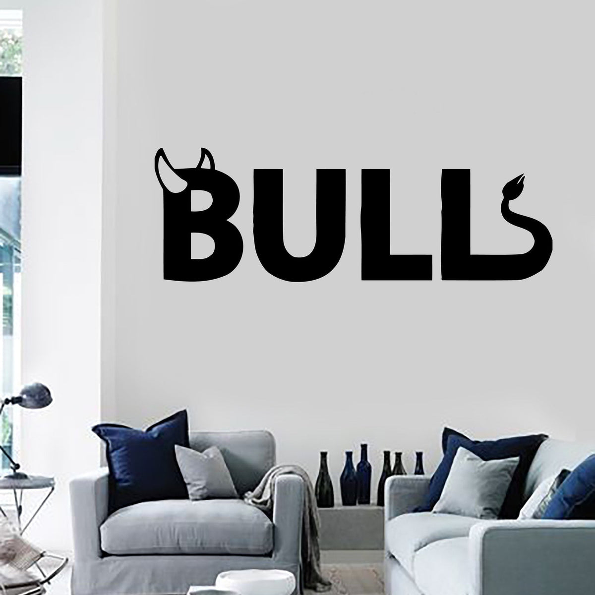 Wall Stickers Vinyl Decal Bull Mascot Bullfight Animal Sign Unique Gif ...