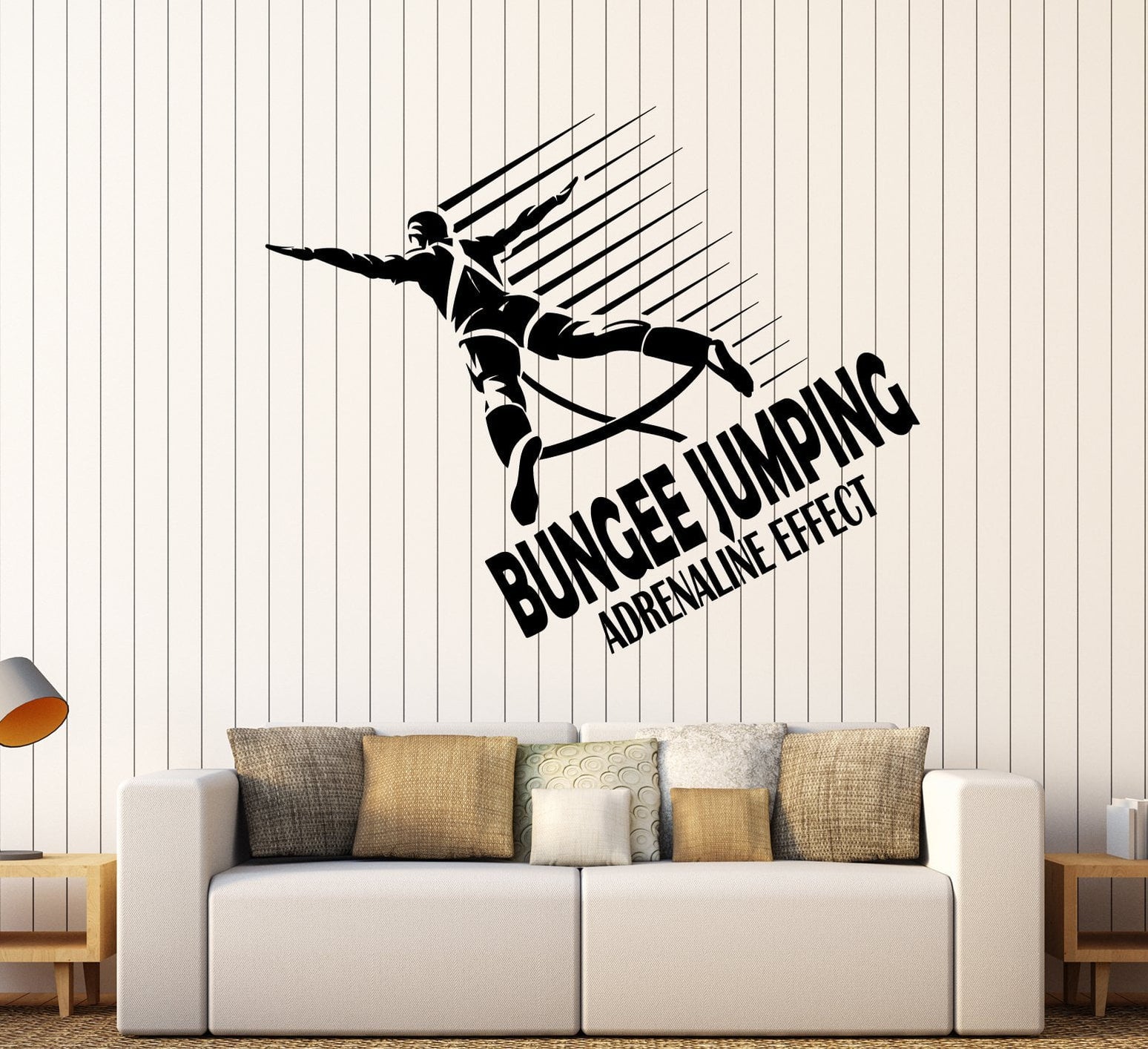 Vinyl Wall Decal Bungee Jumping Jumper Logo Extreme Sport Stickers (25 ...