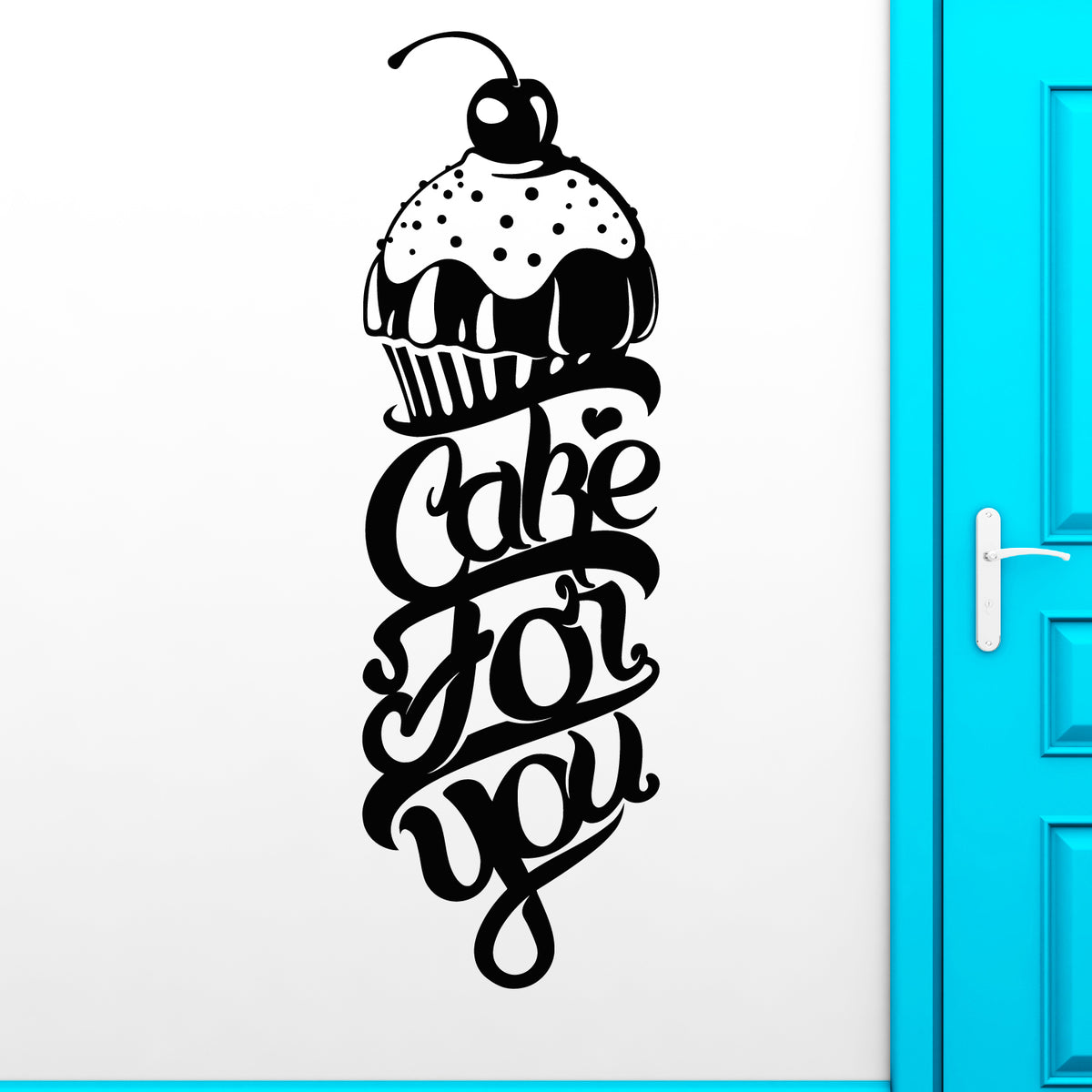 Vinyl Wall Decal Cake For You Bakery Bakeshop Kitchen Decor Stickers ...