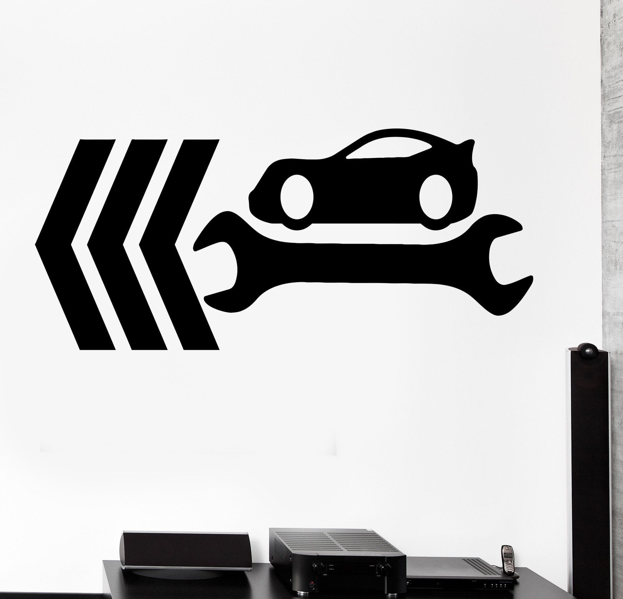 Vinyl Wall Decal Car Service Garage Repair Decor Driver Stickers Uniqu ...