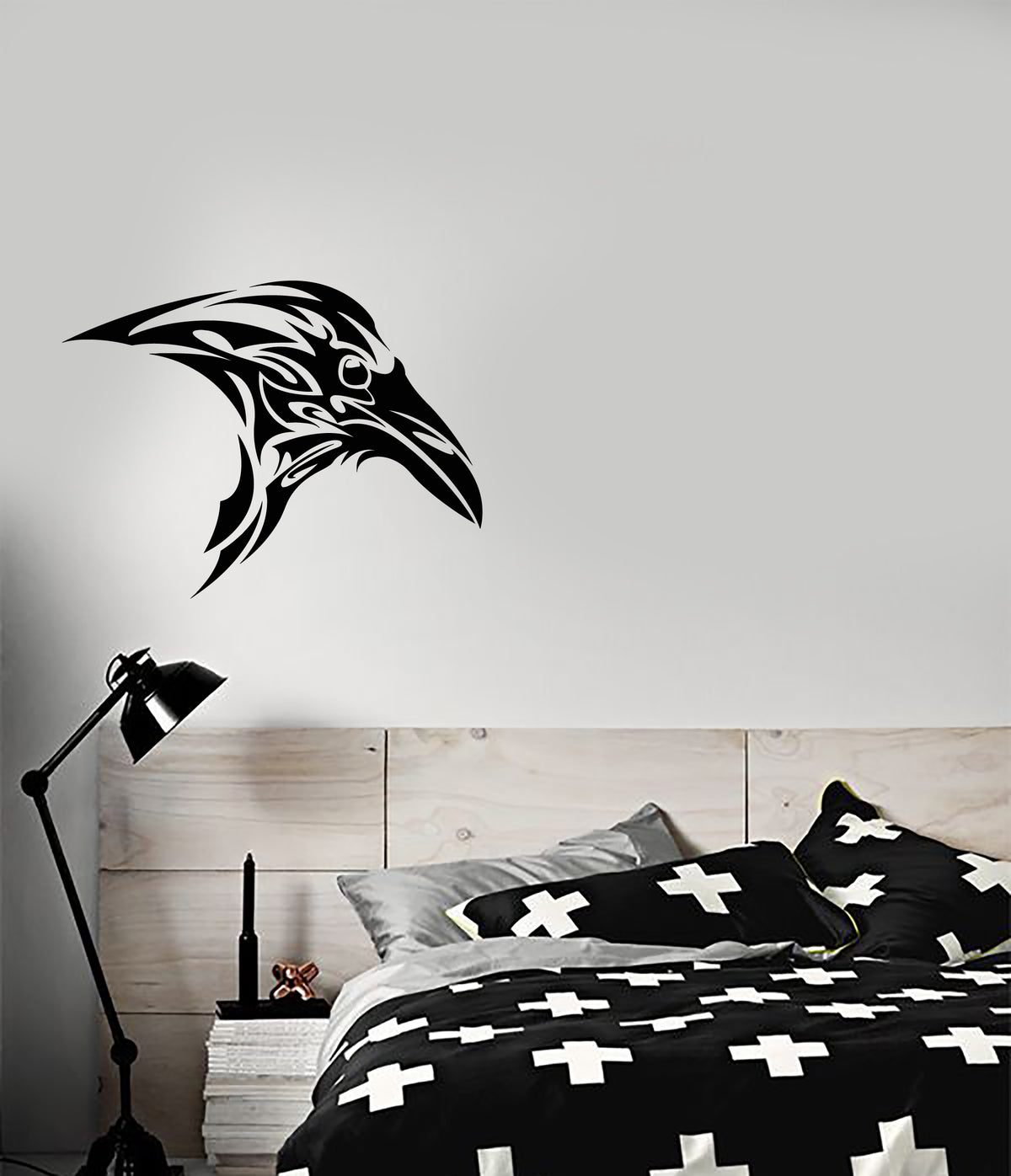 Vinyl Wall Decal Gothic Celtic Ornament Raven Bird Crow Stickers (3746 ...