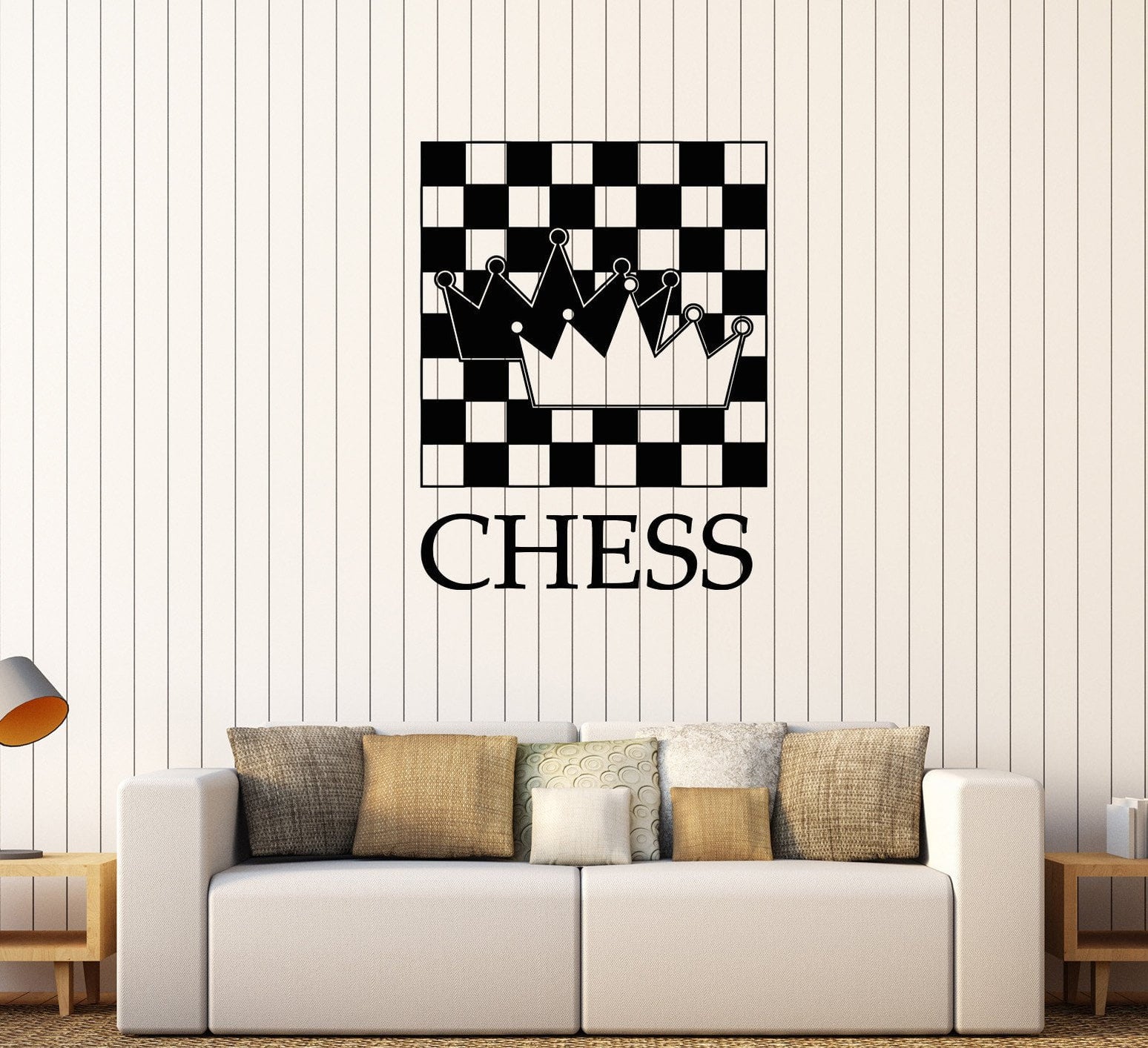 Vinyl Wall Decal Chess Player Chessmen Stickers Mural Unique Gift (542 ...