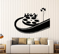 Vinyl Wall Decal Cinema Movie Theater Bobbin Film Spotlight Stickers U ...