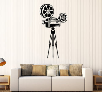 Vinyl Wall Decal Camera Filming Cinema Movie Art Stickers Mural Unique ...