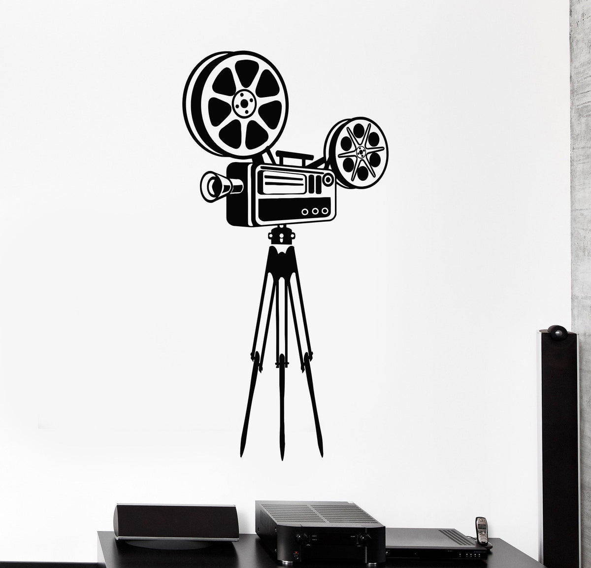 Vinyl Wall Decal Camera Filming Cinema Movie Art Stickers Mural Unique ...