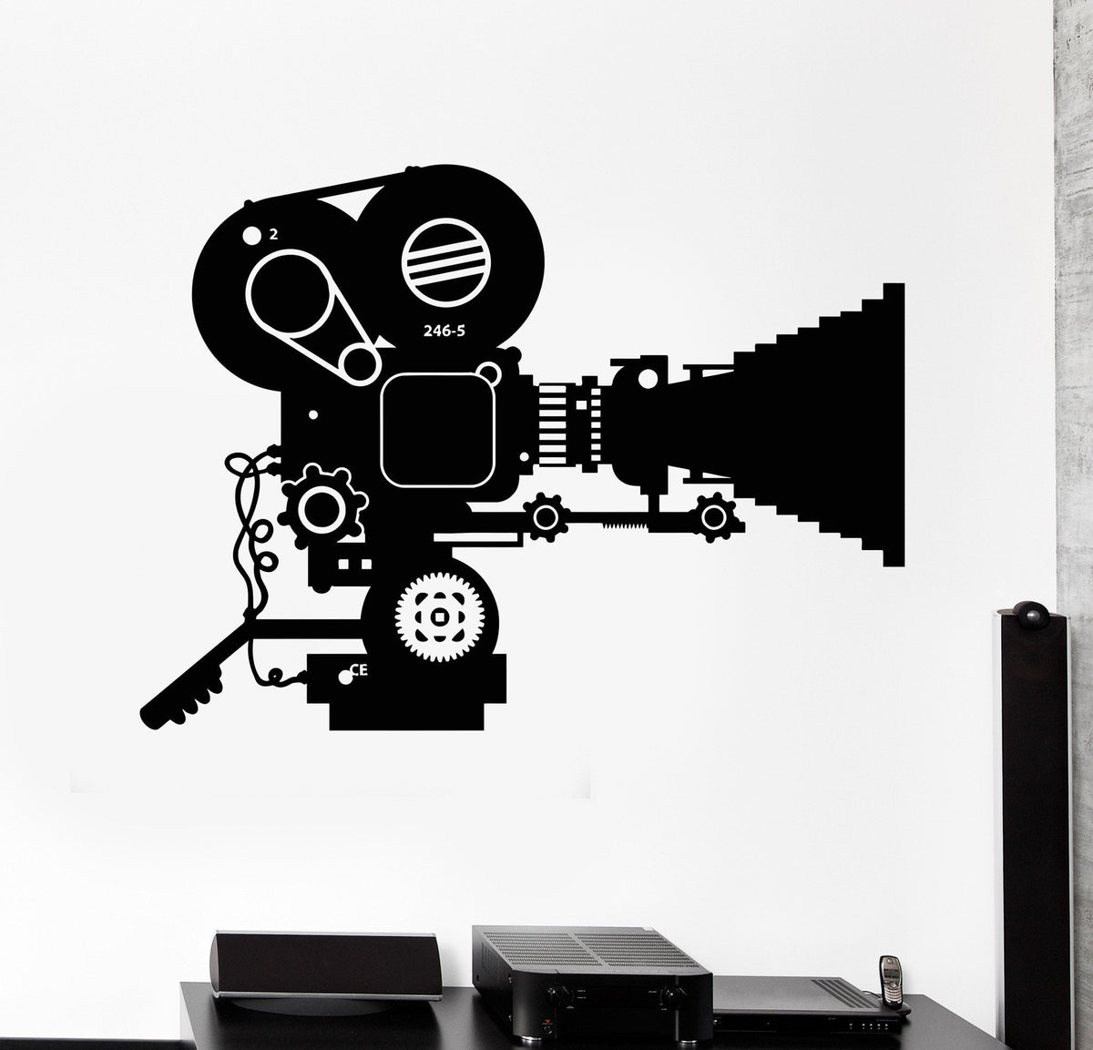 Vinyl Wall Decal Video Camera Operator Cinema Movie Stickers Unique Gi ...
