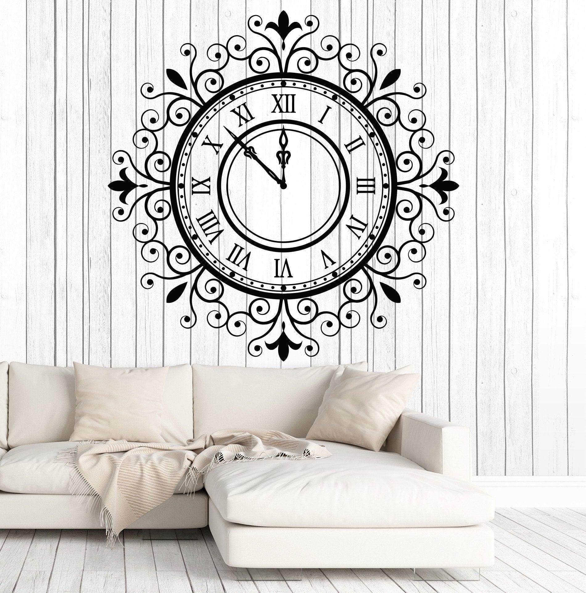Vinyl Wall Decal Mechanical Wall Clocks Time Home Decor Stickers Uniqu ...