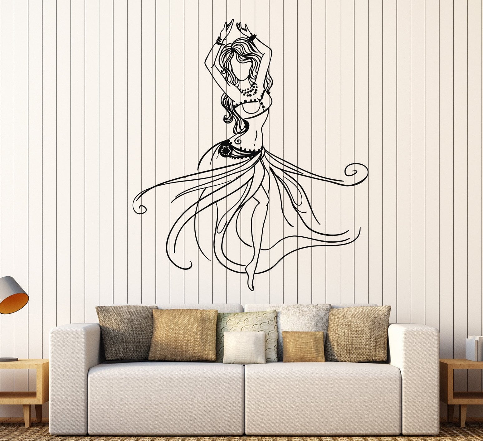 Vinyl Wall Decal Belly Dance Sexy Dancer Girl Beautiful Woman Stickers ...