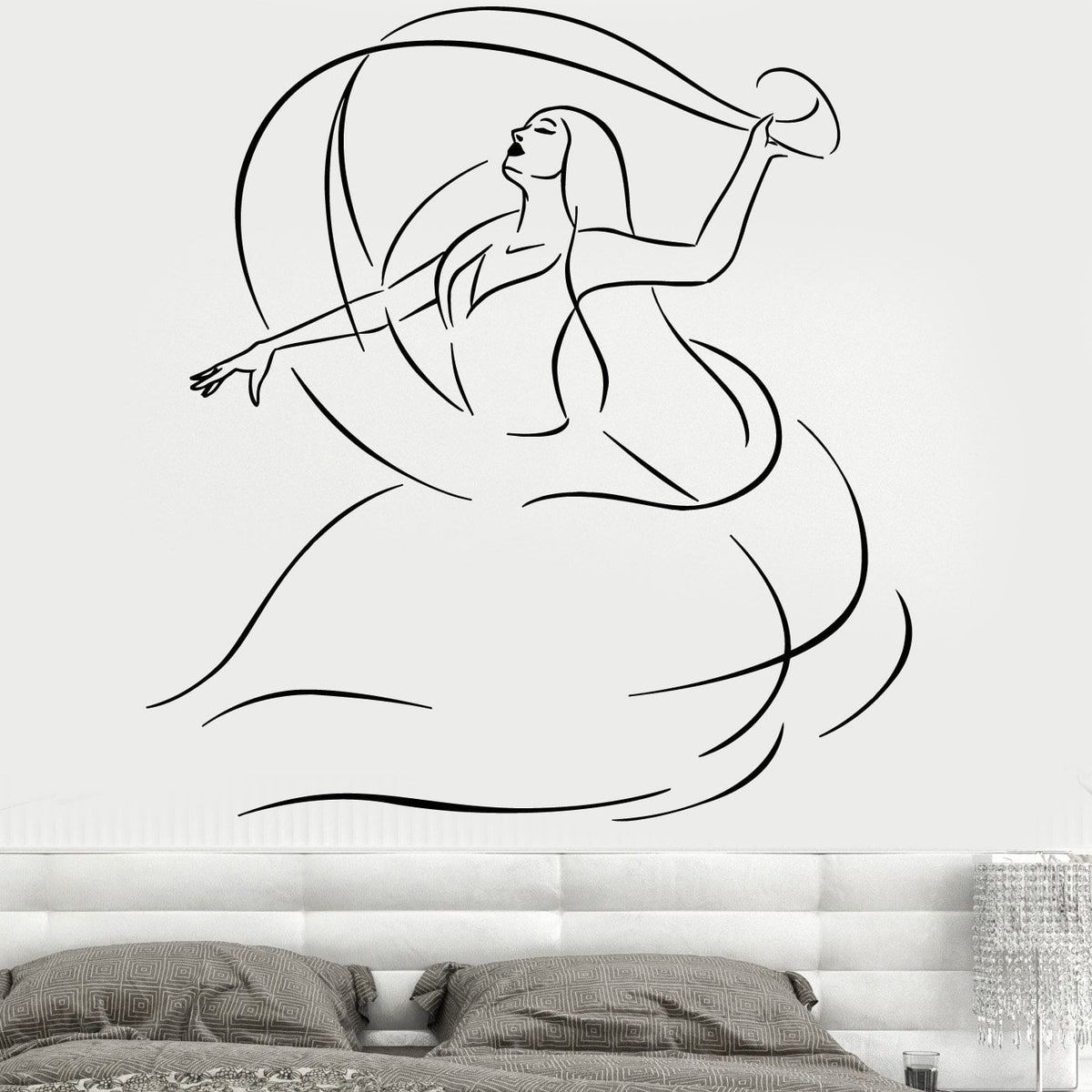 Vinyl Wall Decal Beautiful Girl DanceSchool Dancer Woman Stickers Uniq ...