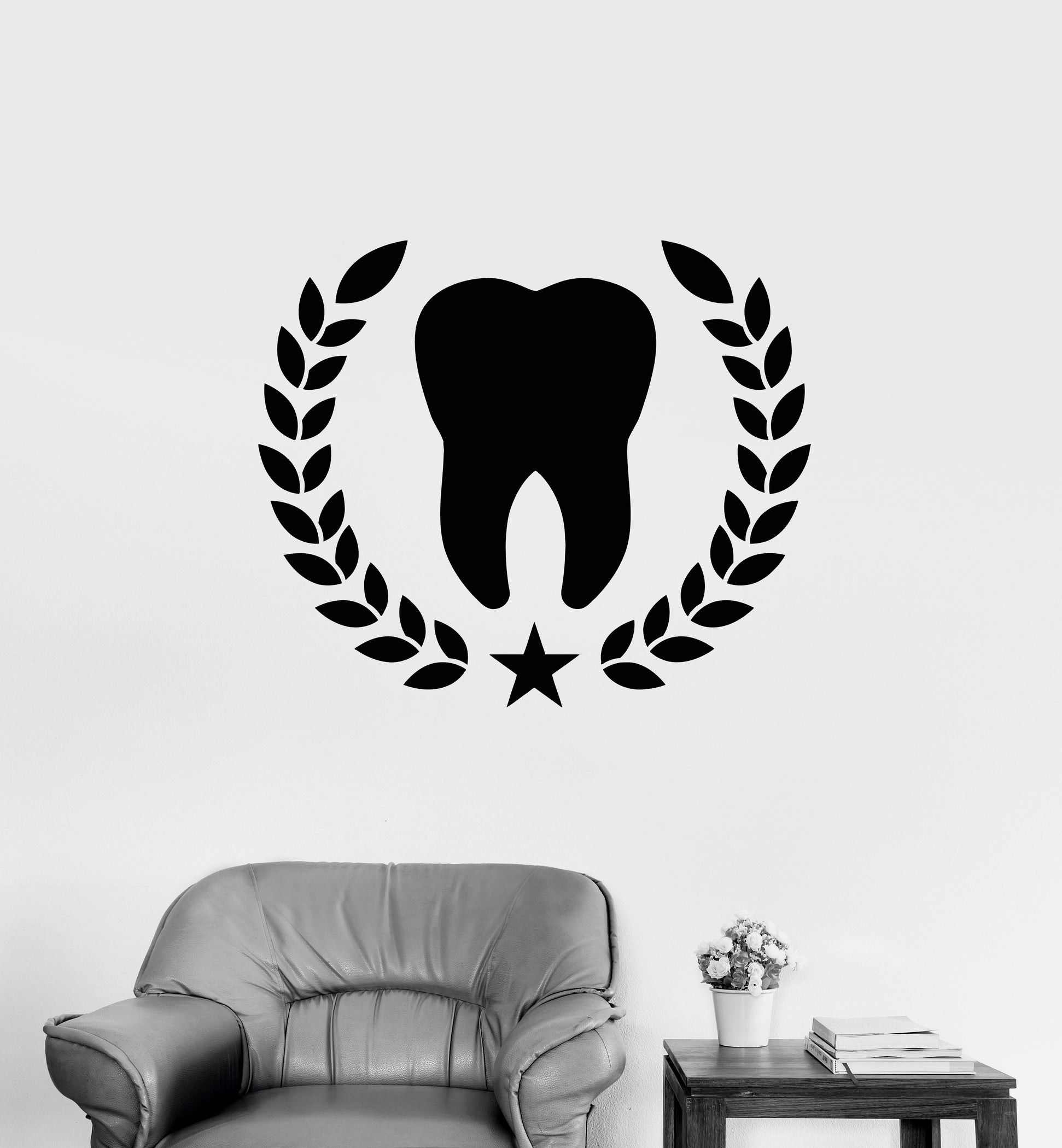 Vinyl Wall Decal Dental Clinic Tooth Logo Dentist Stickers (3386ig ...