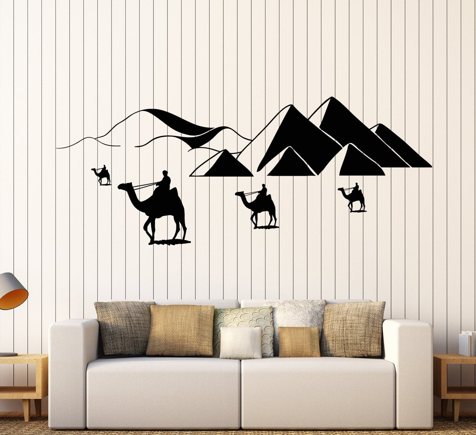 Vinyl Wall Decal Bedouins Desert Landscape Camels Nomads Stickers Uniq ...