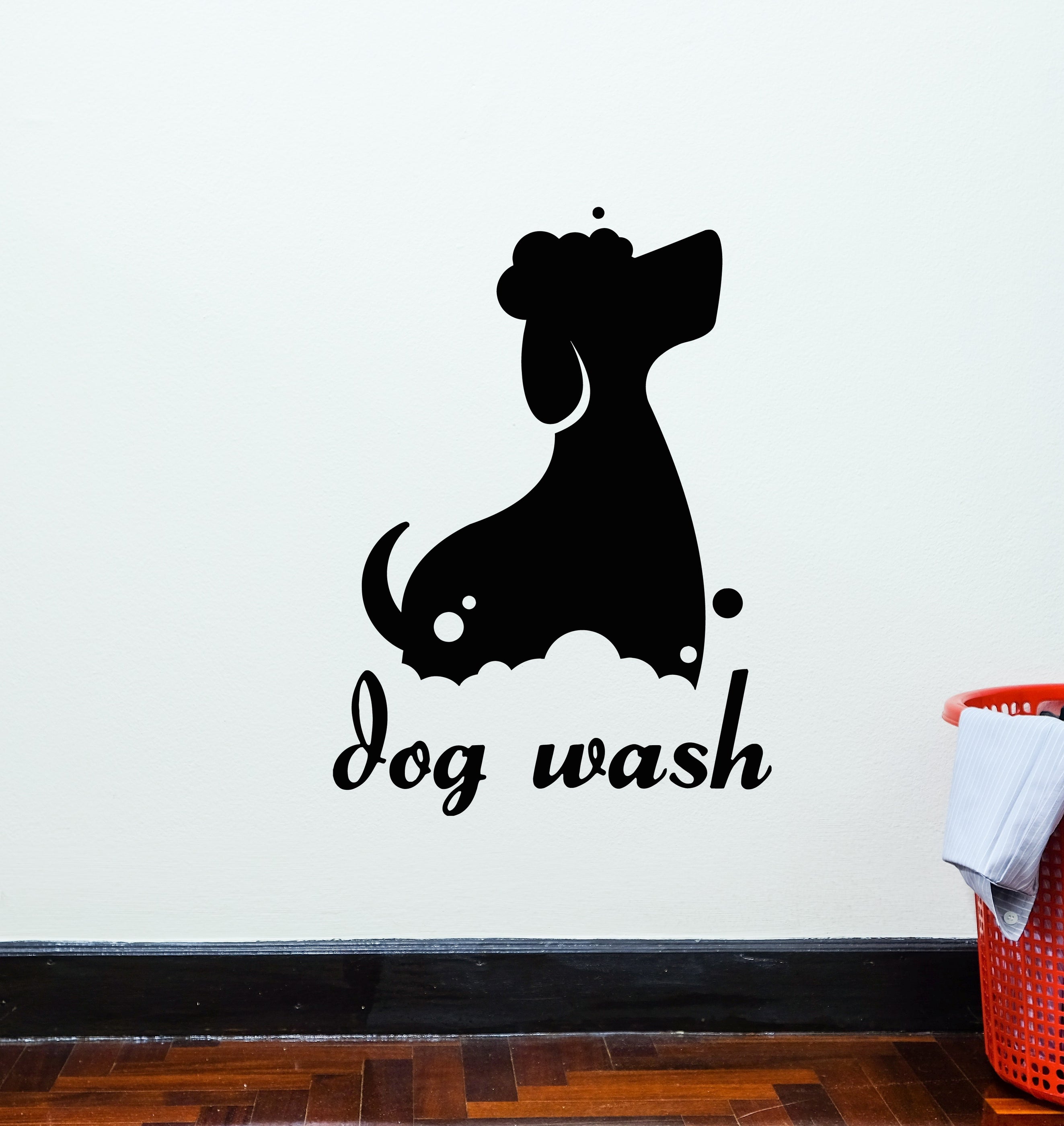 Dog Wash Vinyl Wall Decal Pet Care Grooming Salon Logo Sticker (3981ig ...
