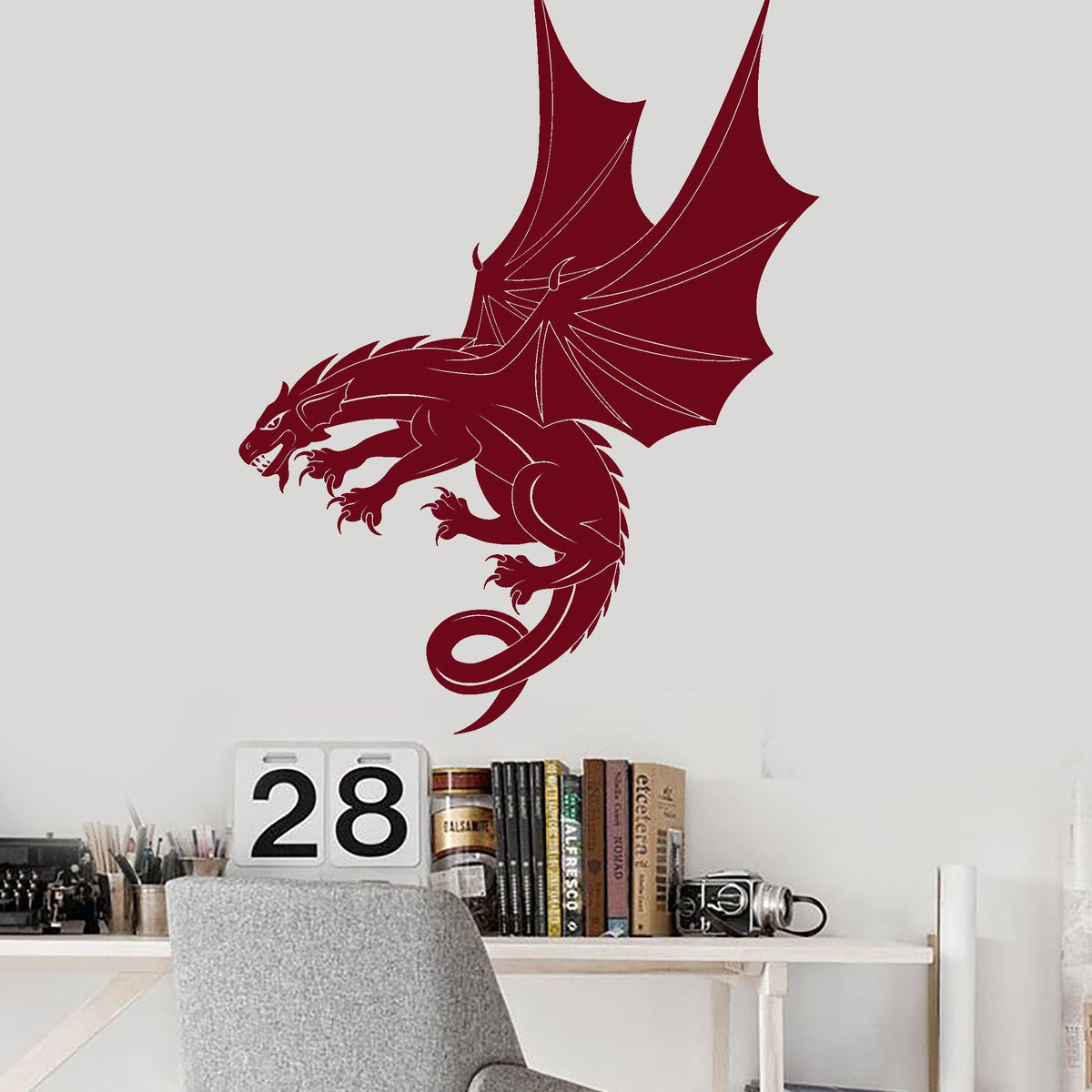 Vinyl Wall Decal Dragon Fantasy Art Child Room Decoration Idea Sticker ...