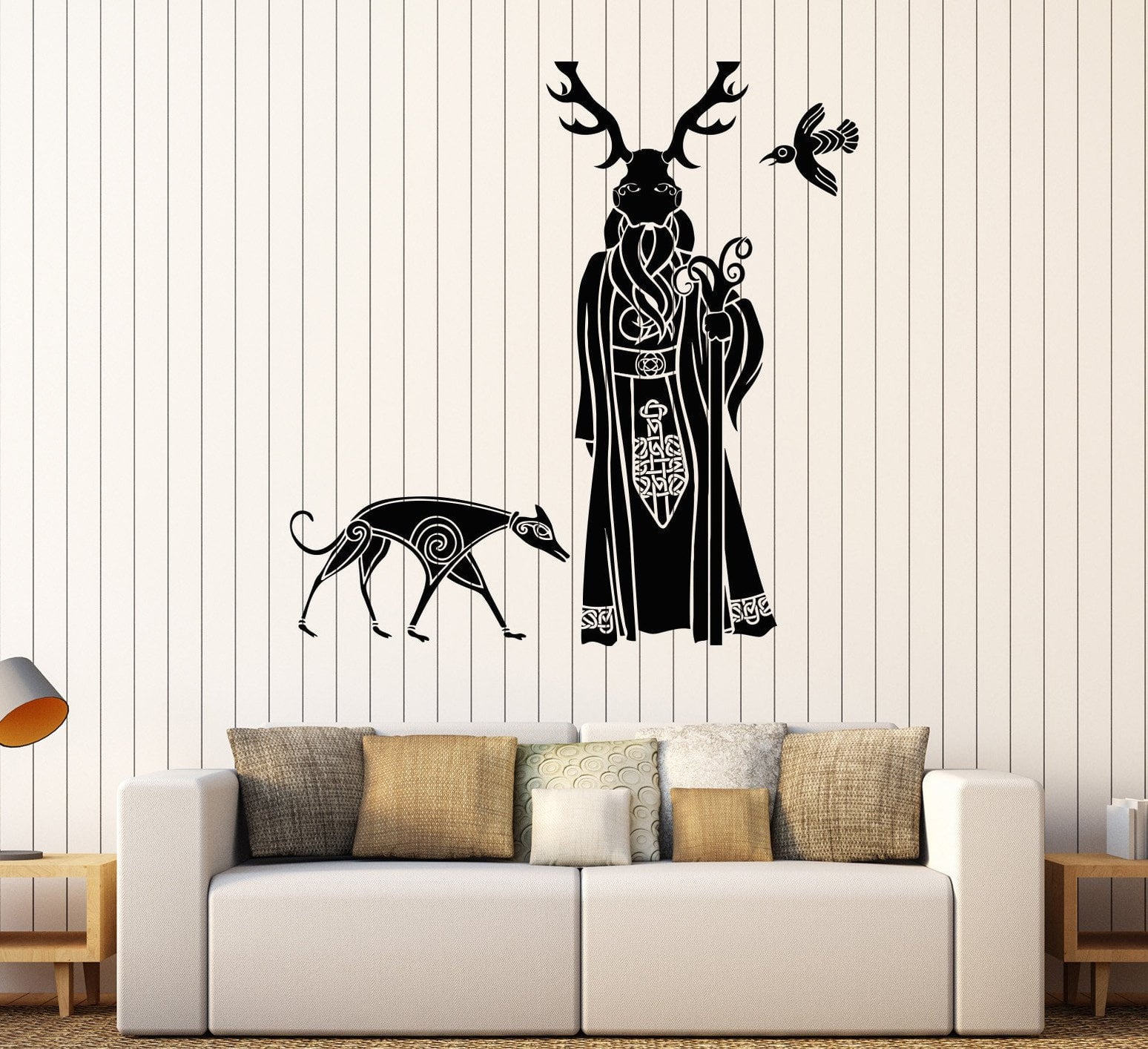 Vinyl Wall Decal Druid Celts Ireland Irishman Celtic Irish Art Sticker ...