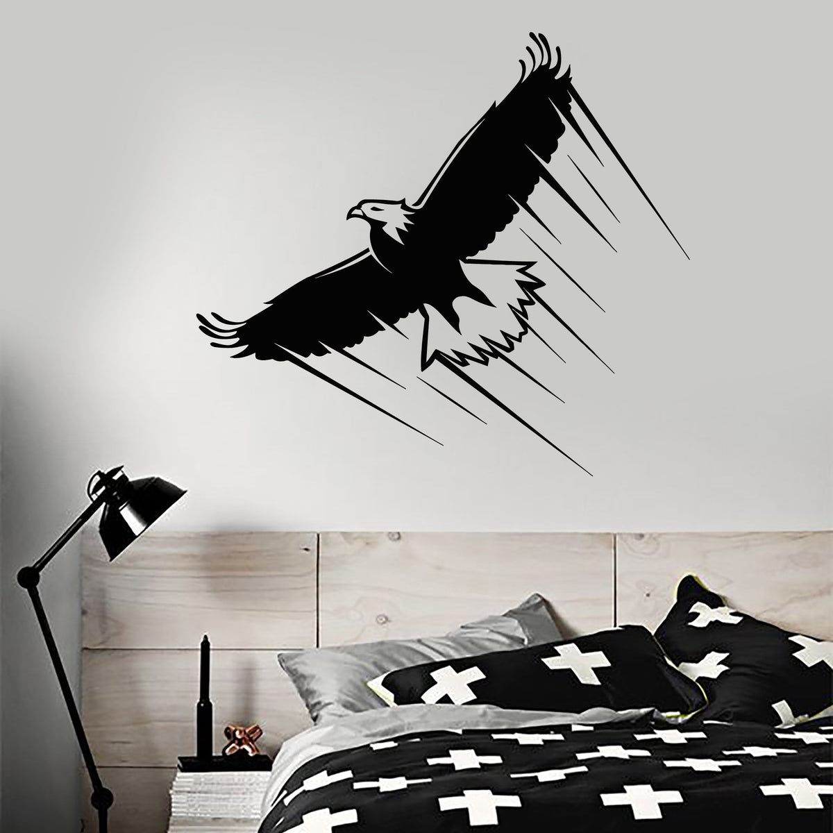 Vinyl Wall Decal Bald Eagle American Flying Bird Patriot Stickers (230 ...