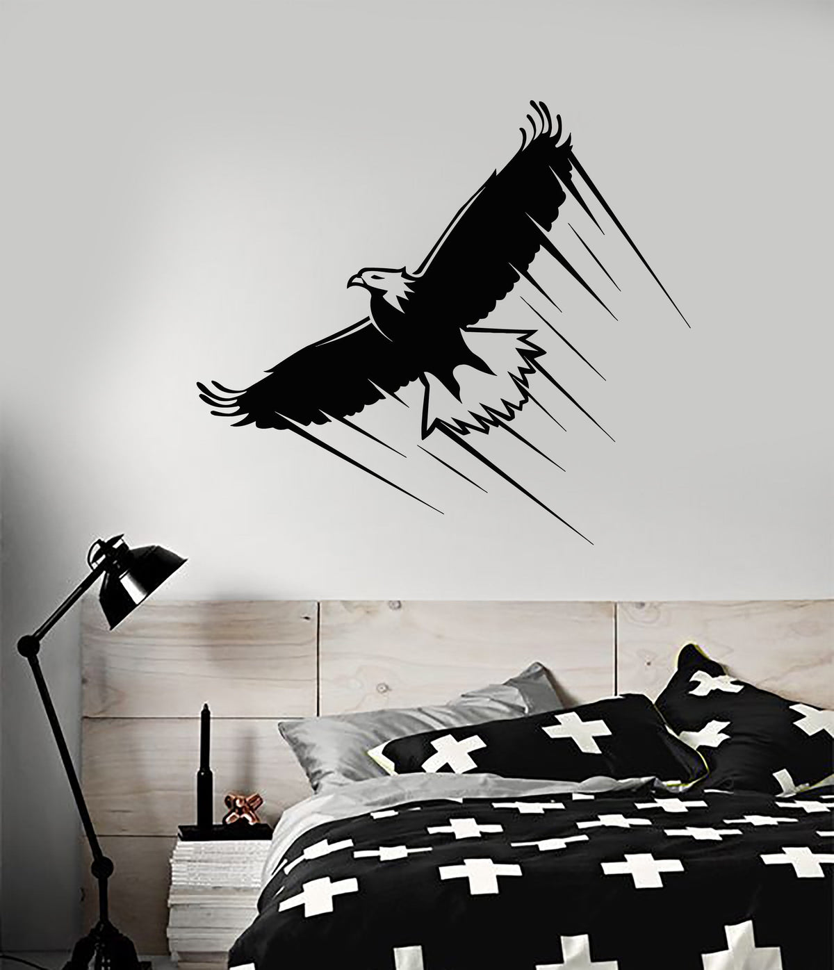 Vinyl Wall Decal Bald Eagle American Flying Bird Patriot Stickers (230 ...