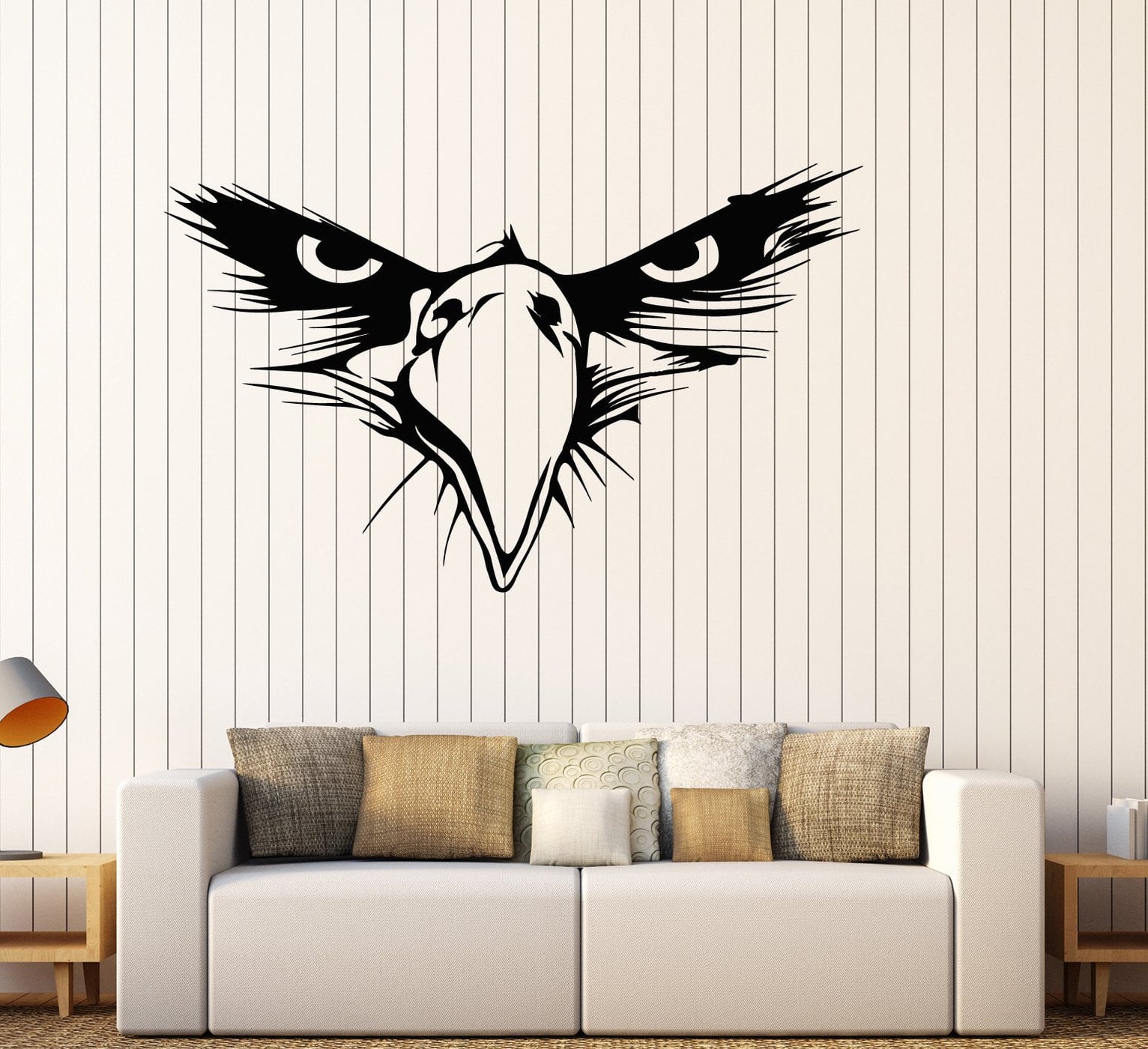 Vinyl Wall Decal Bald Eagle American Bird Beak Head Stickers (2643ig ...