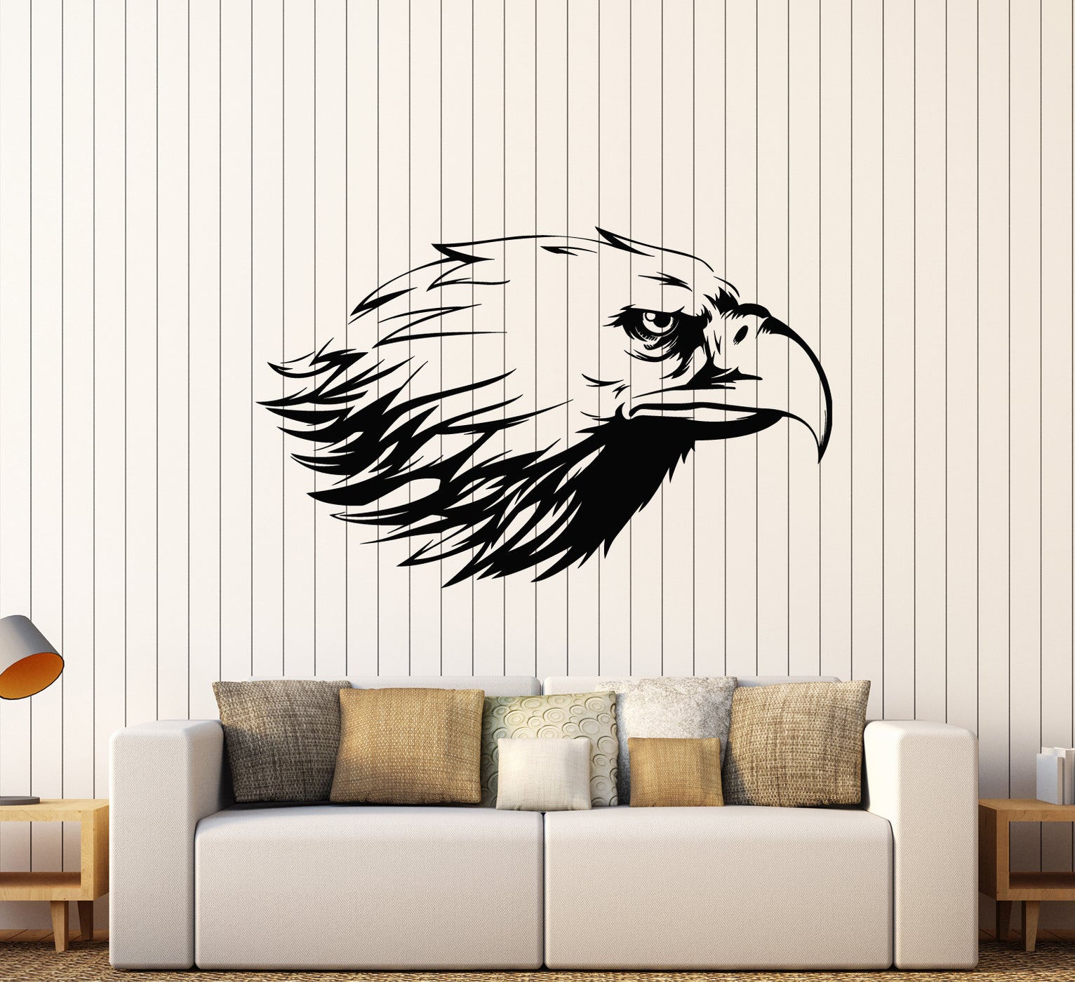 Vinyl Wall Decal American Bald Eagle Bird Head Stickers (3328ig ...