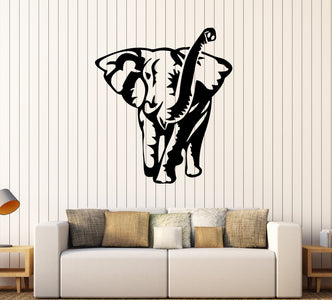 Vinyl Wall Stickers African Elephant Animal Tribal Decor Decal Mural U ...