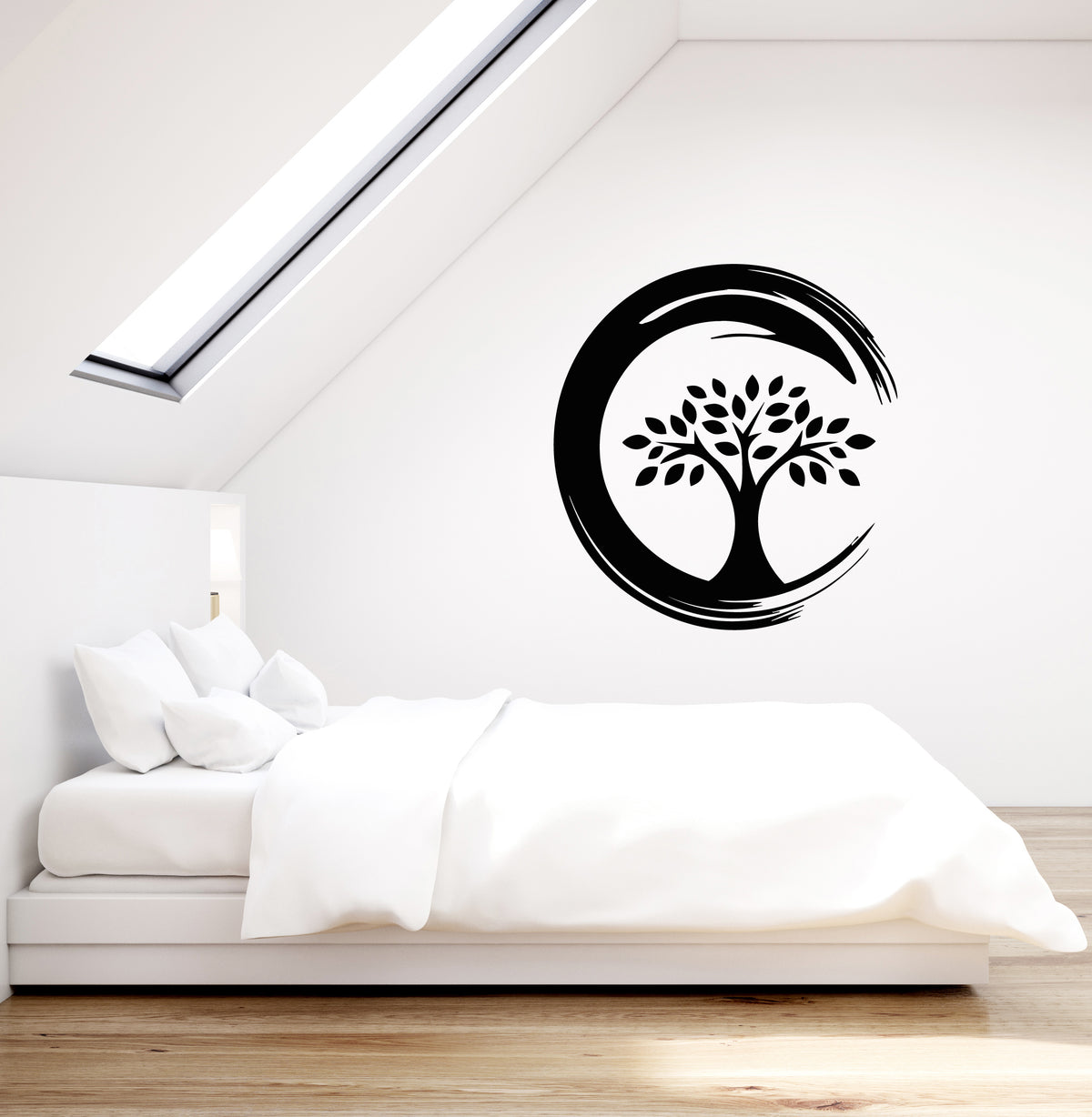 Vinyl Wall Decal Enso Circle Symbol Buddhism Religion Tree Stickers (3 ...