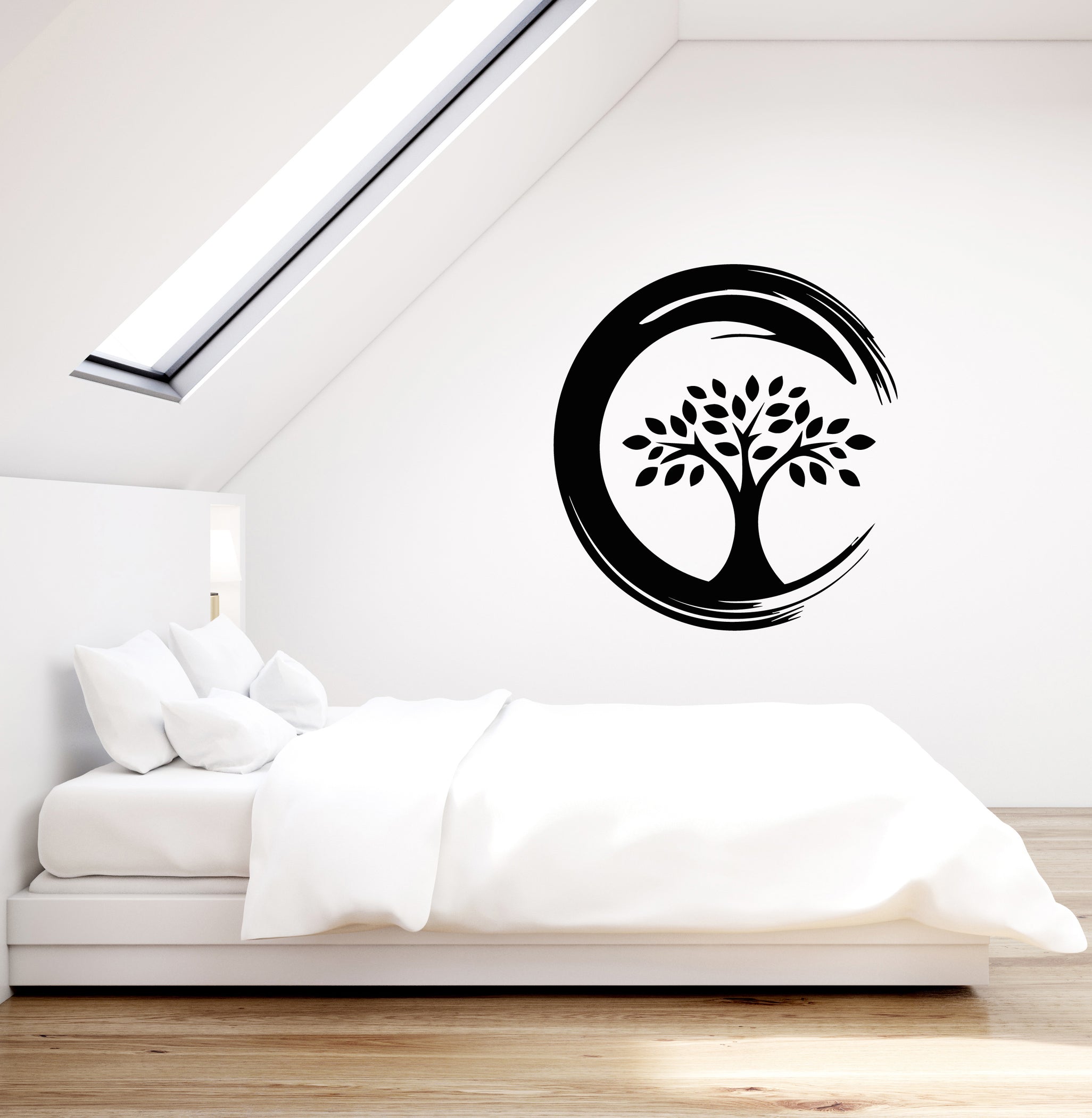 Vinyl Wall Decal Enso Circle Symbol Buddhism Religion Tree Stickers (3 ...
