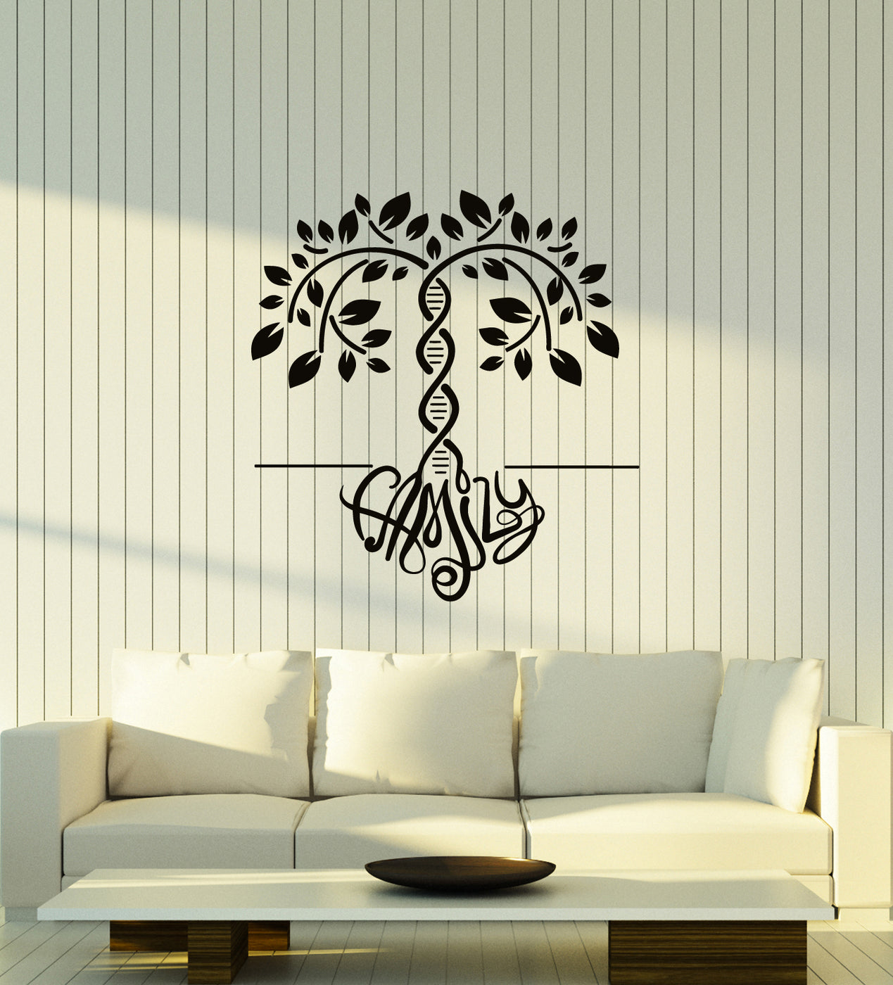 Vinyl Wall Decal DNA Family Tree Logo Word Home Interior Design Sticke ...