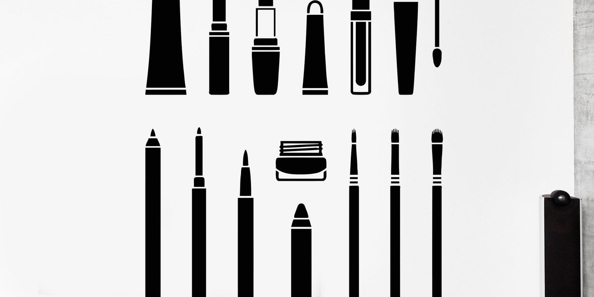 Vinyl Wall Decal Cosmetics Makeup Artist Visagiste Beauty Salon Sticke ...
