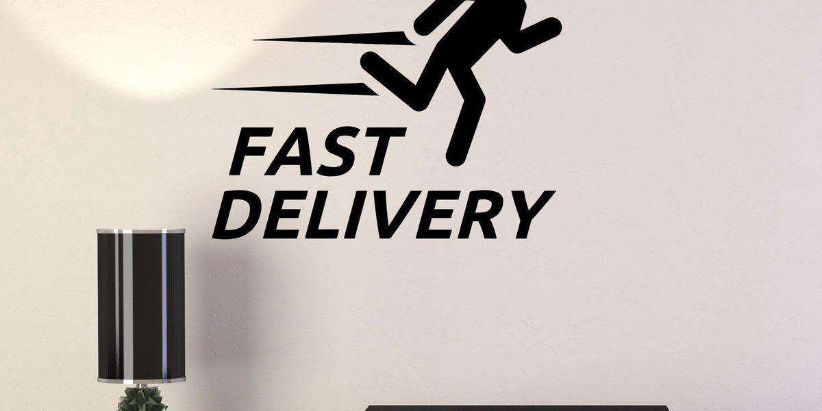 Vinyl Wall Decal Fast Delivery Service Business Store Shop Stickers Un ...
