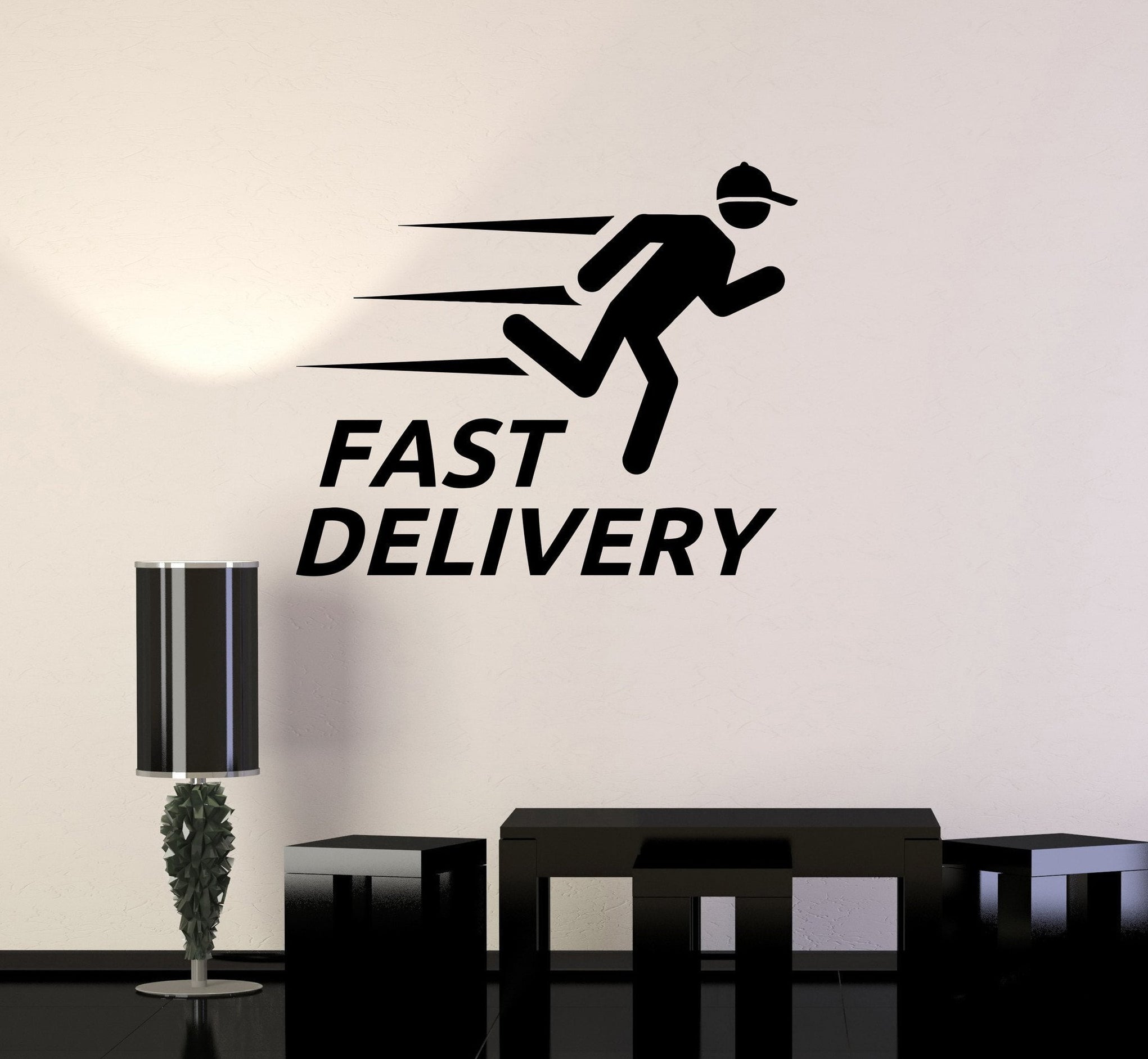 Vinyl Wall Decal Fast Delivery Service Business Store Shop Stickers Un ...