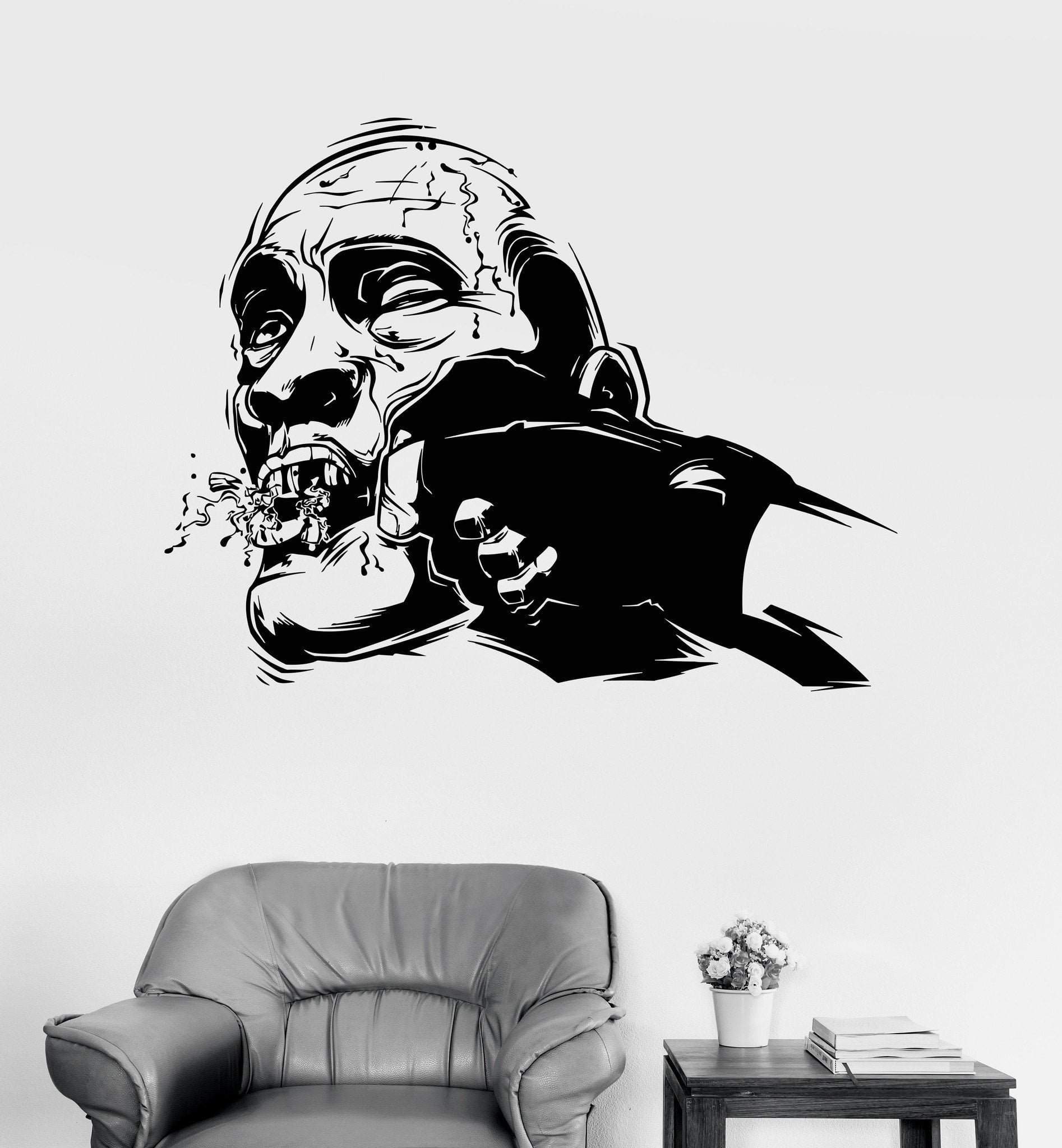 Vinyl Wall Decal Fighter Knockout Martial Arts MMA Fight Stickers Uniq ...